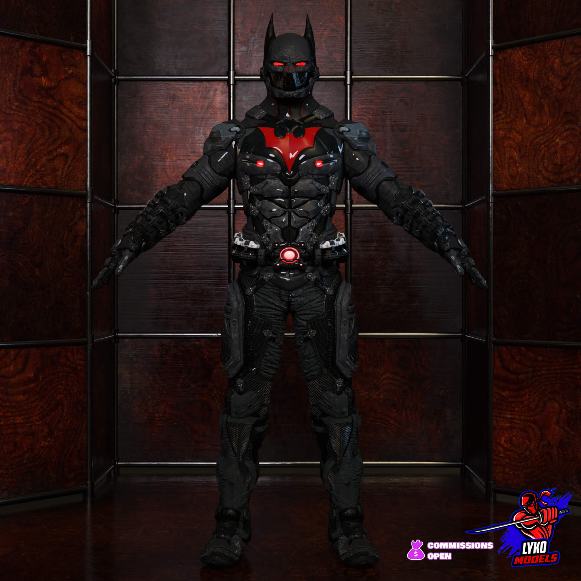 Arkham Batman Beyond Outfit for G8M - Daz Content by LykoModels