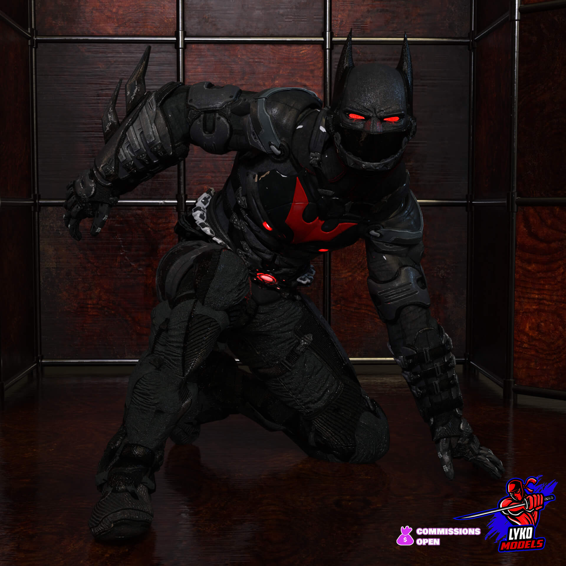 Arkham Batman Beyond Outfit for G8M - Daz Content by LykoModels