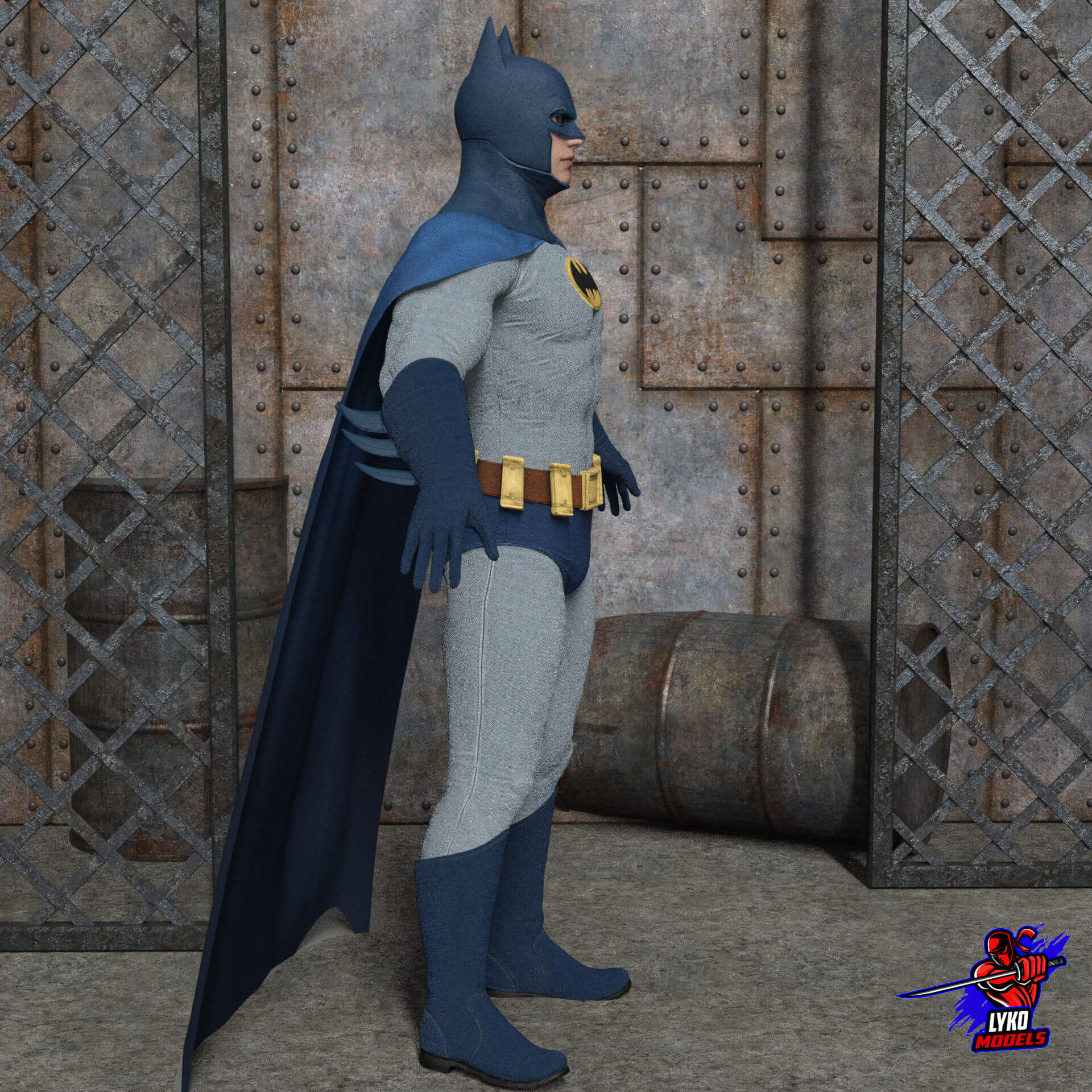 Batman 70S Outfit for Genesis 8 Male - Daz Content by LykoModels