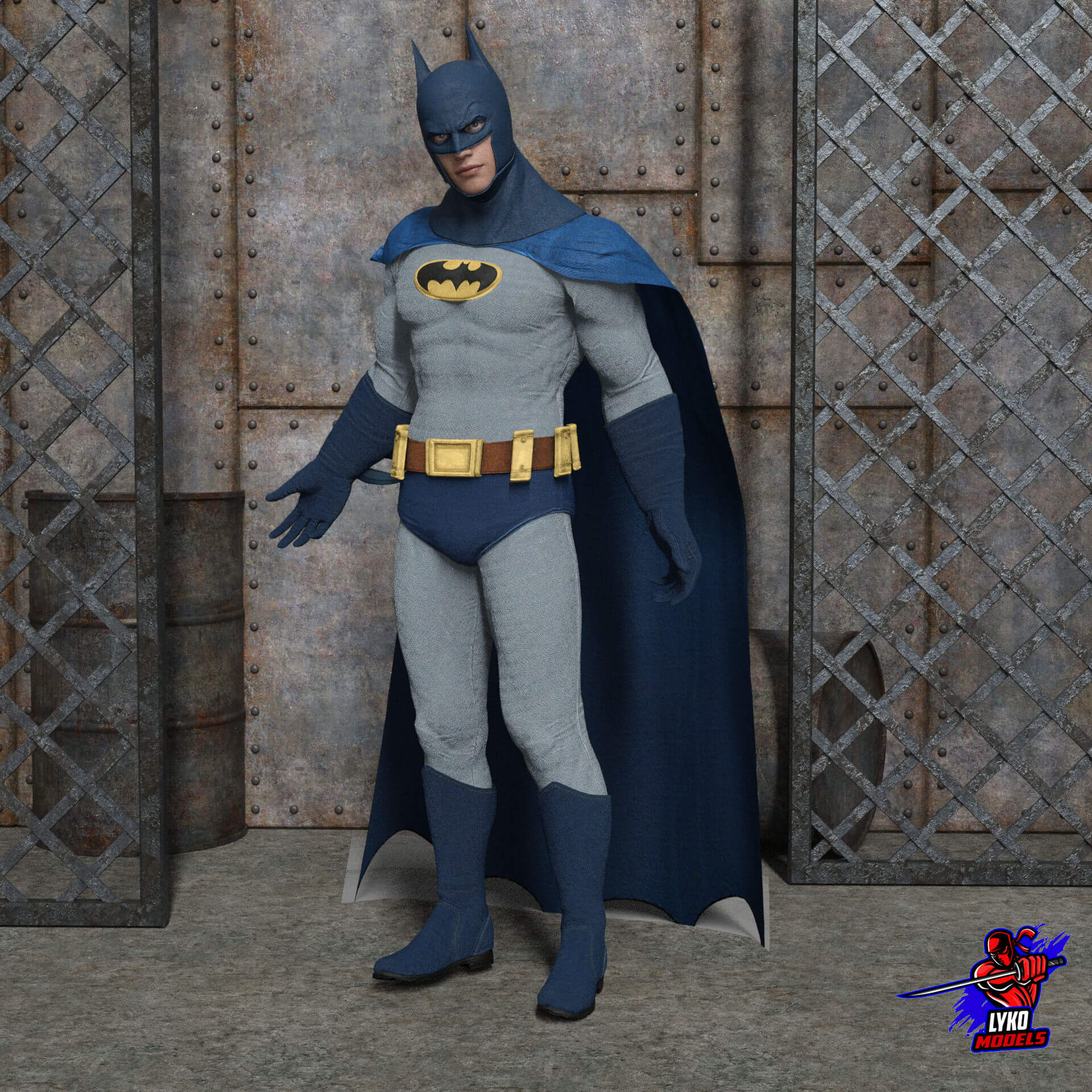Batman 70S Outfit for Genesis 8 Male - Daz Content by LykoModels