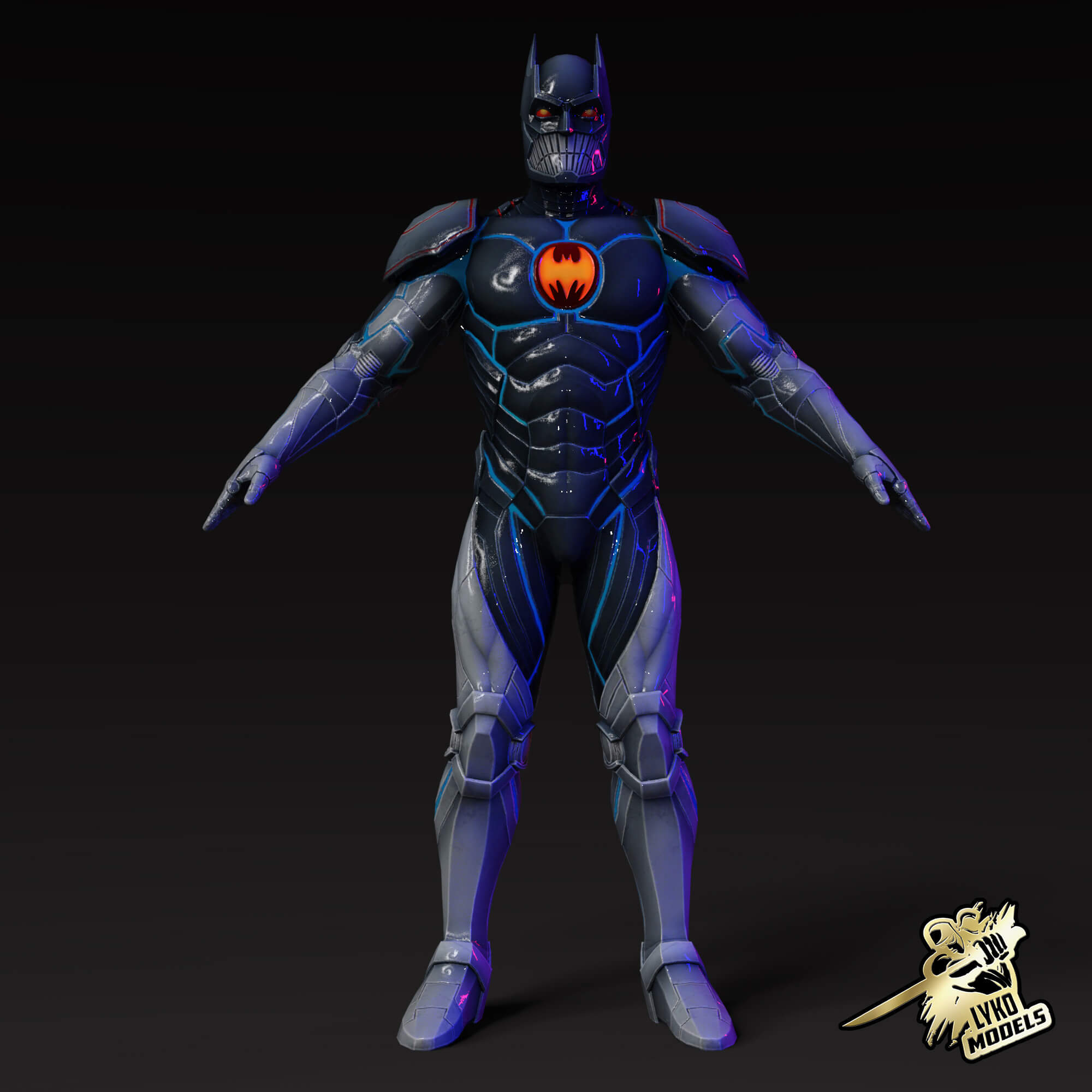Batman Murder Machine Outfit for G8M - Daz Content by LykoModels