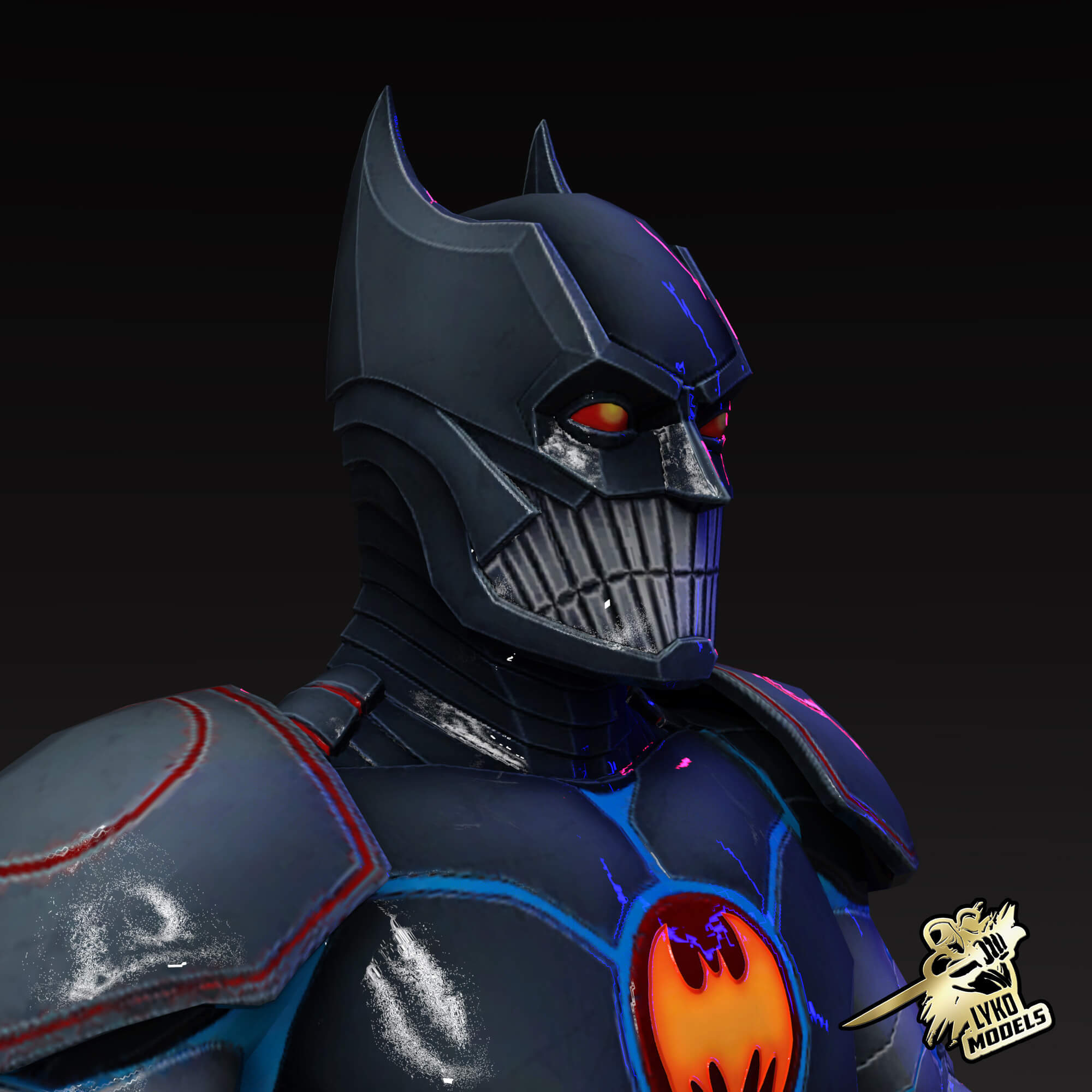 Batman Murder Machine Outfit for G8M - Daz Content by LykoModels