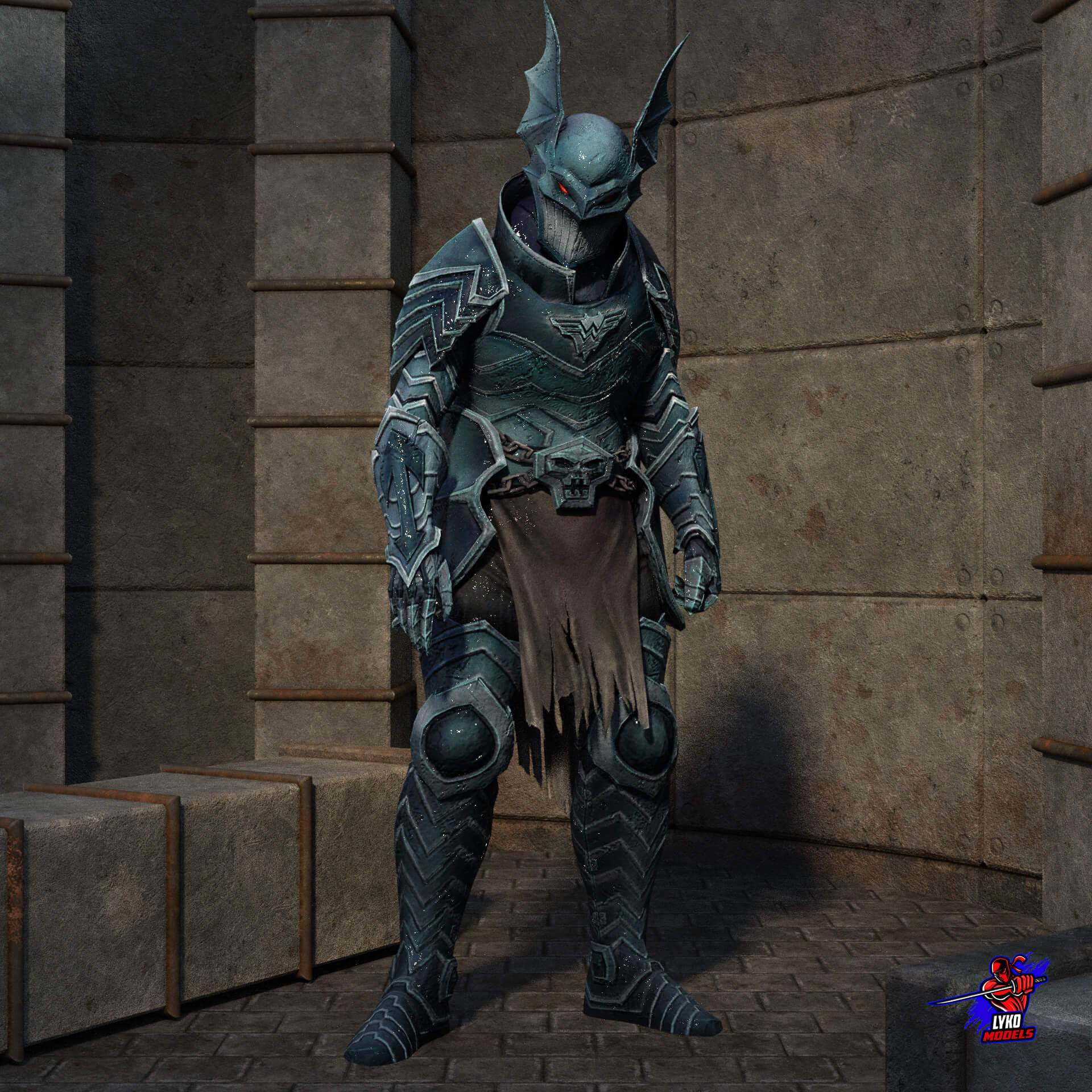 Batman The Merciless Outfit for G8M - Daz Content by LykoModels