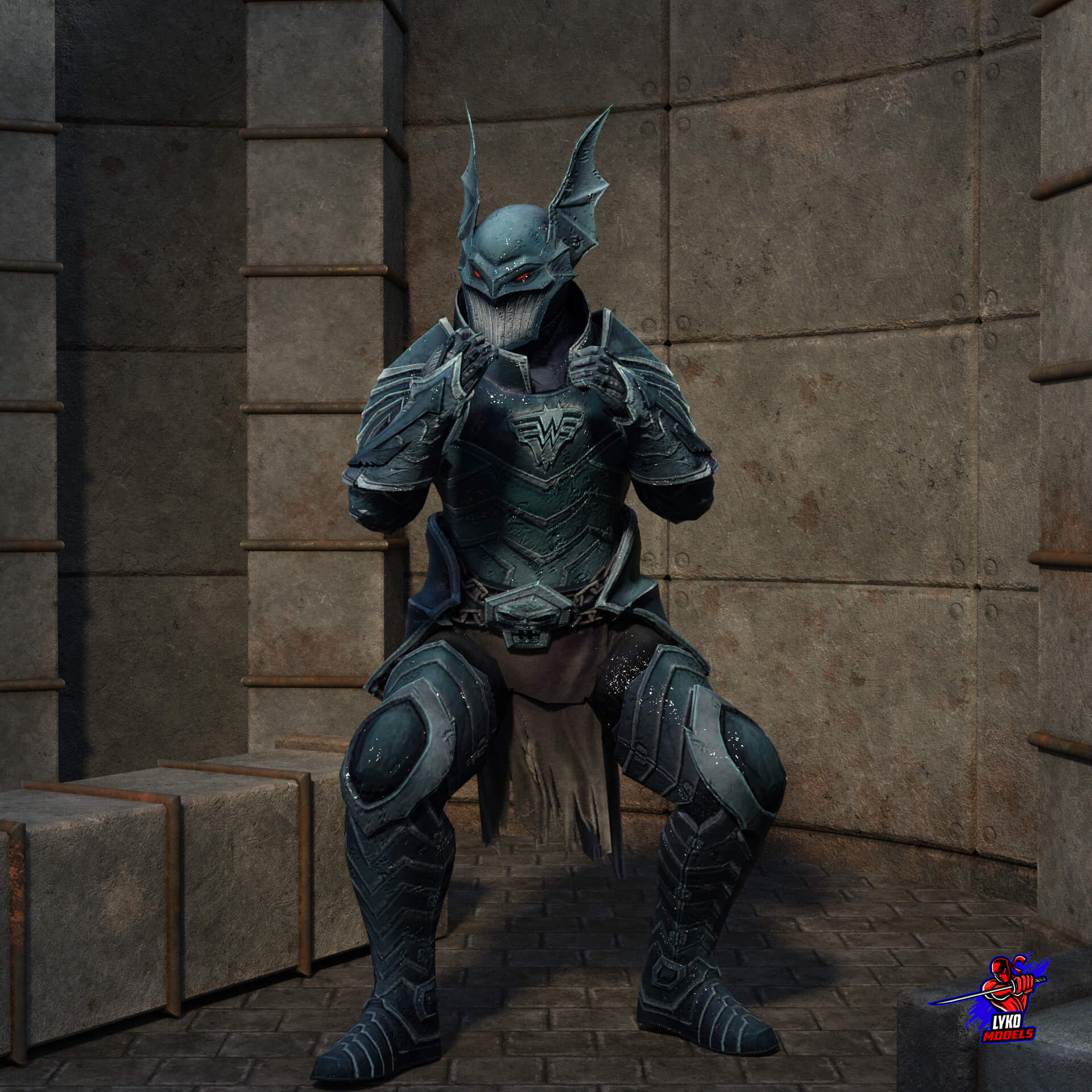 Batman The Merciless Outfit for G8M - Daz Content by LykoModels