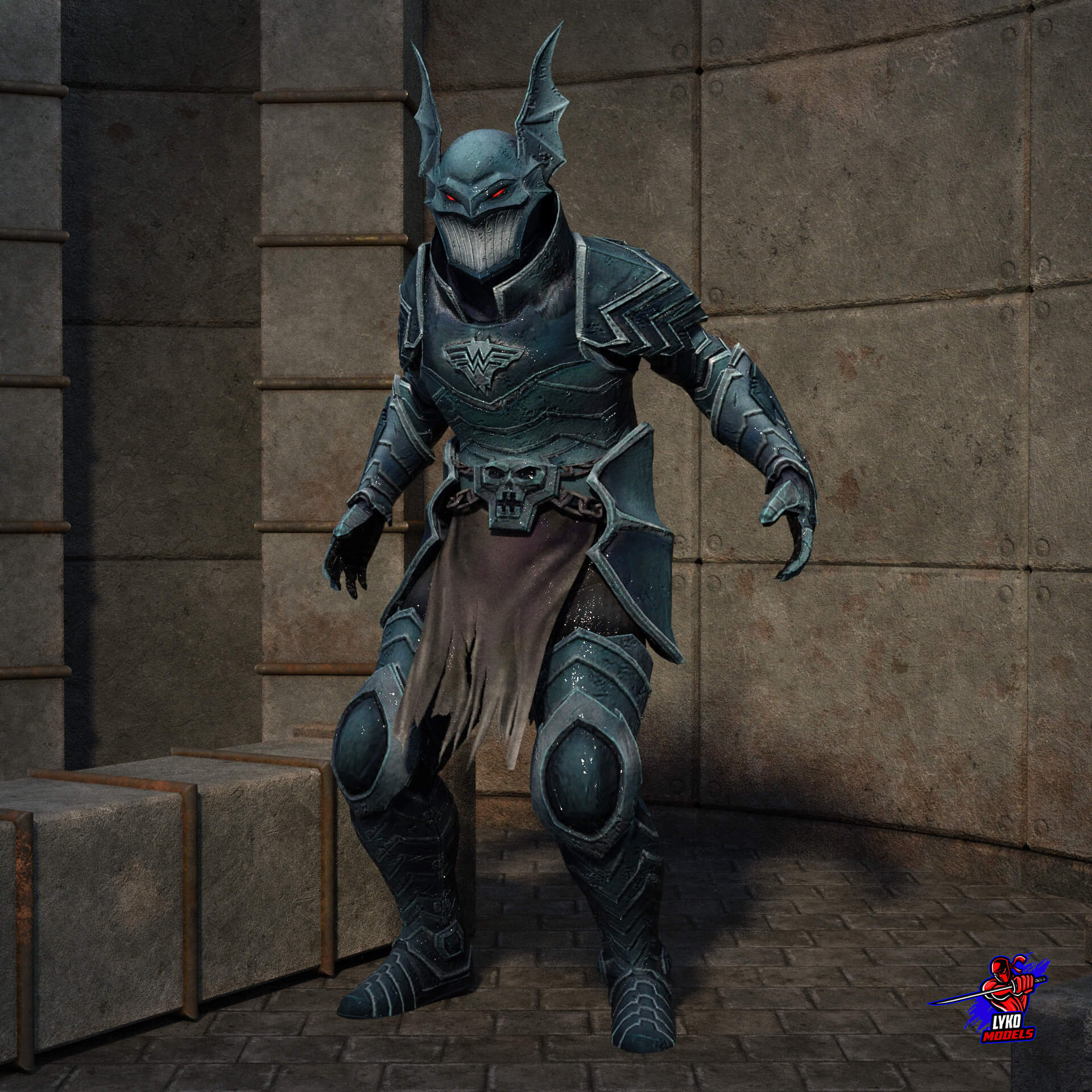 Batman The Merciless Outfit for G8M - Daz Content by LykoModels