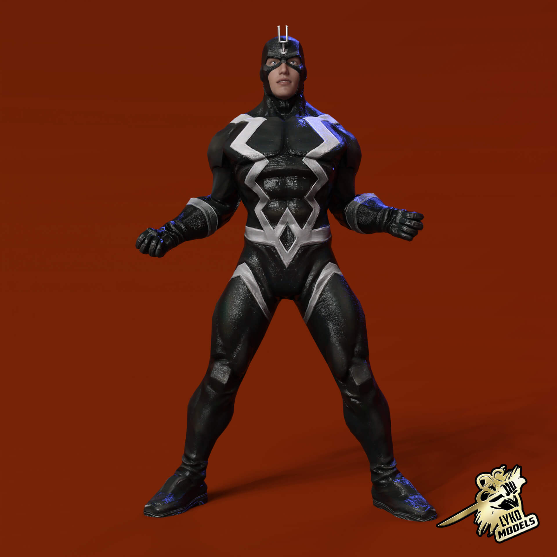 Black Bolt Comic Outfit for Genesis 8 Male - Daz Content by LykoModels