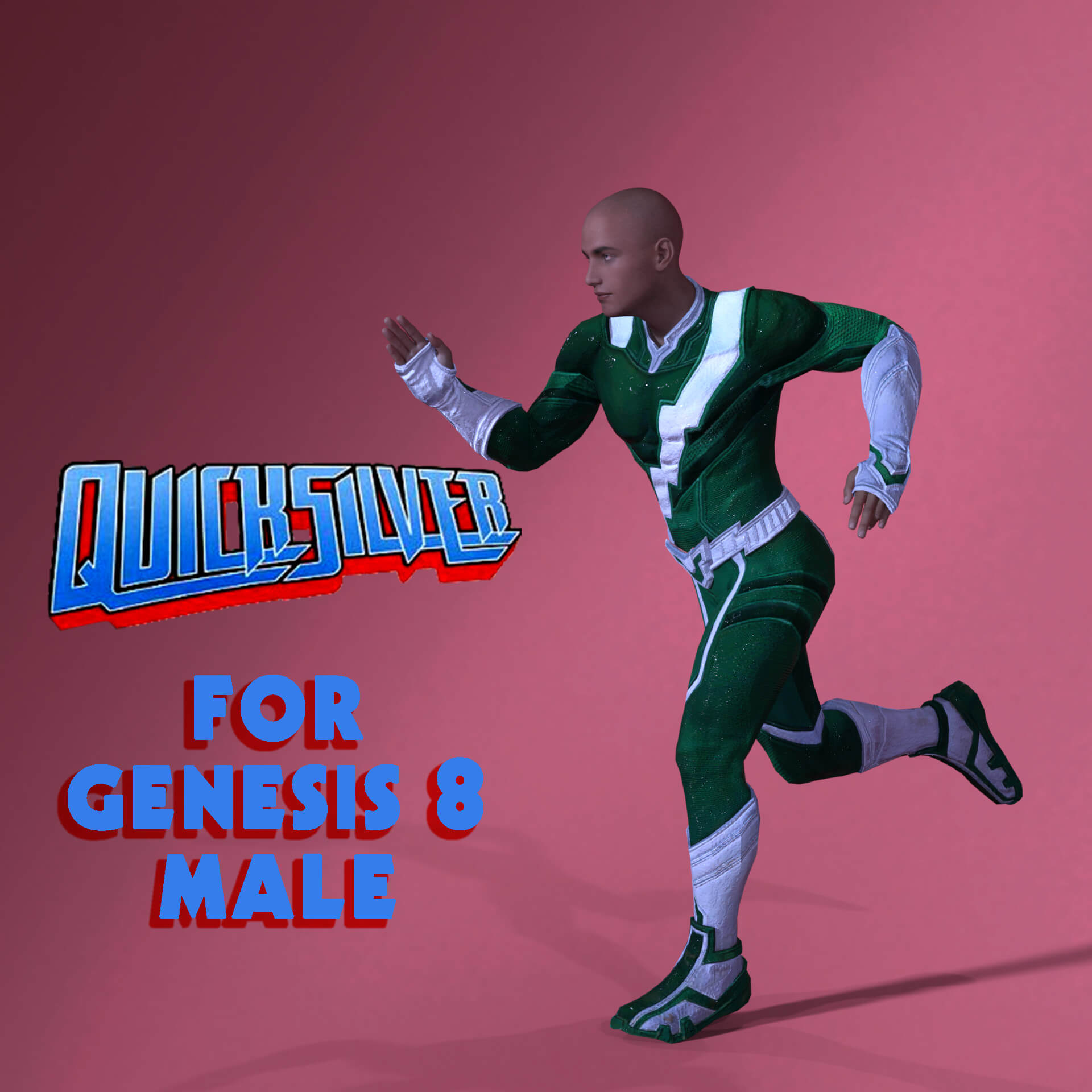 Classic Quicksilver Outfit for G8M - Daz Content by LykoModels