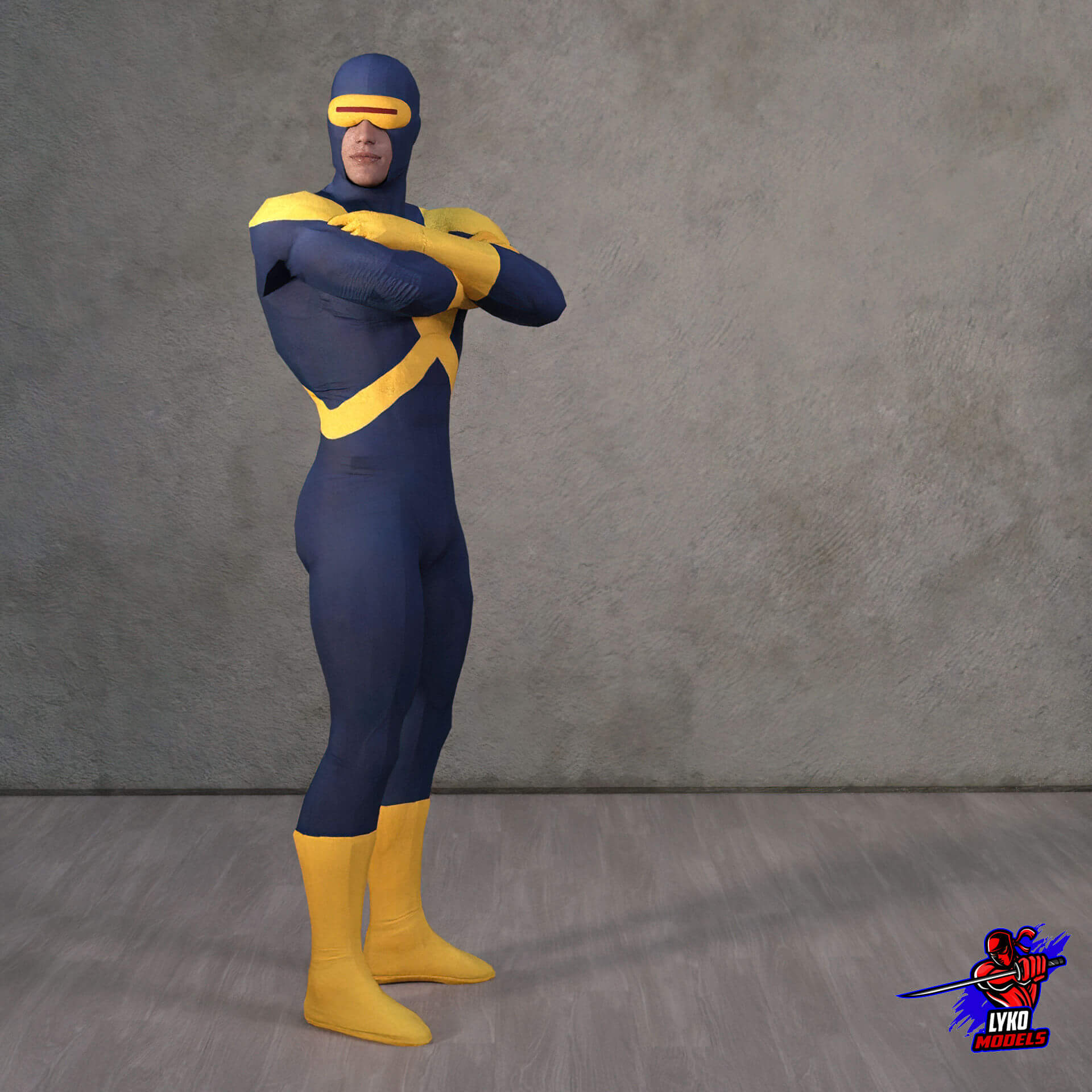 Cyclops X-Force Outfit for Genesis 8 Male Daz Content by LykoModels