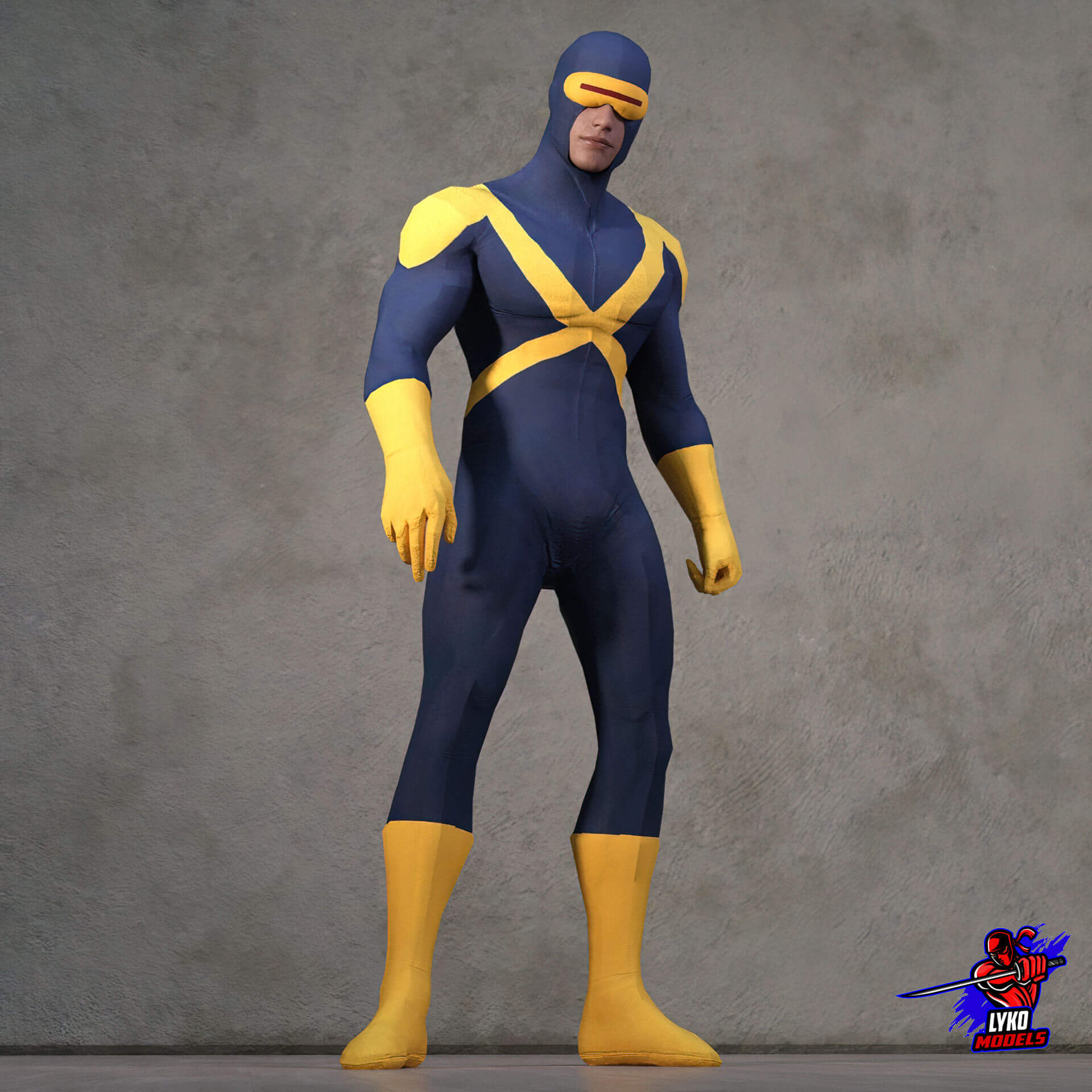 Cyclops X-Force Outfit for Genesis 8 Male Daz Content by LykoModels