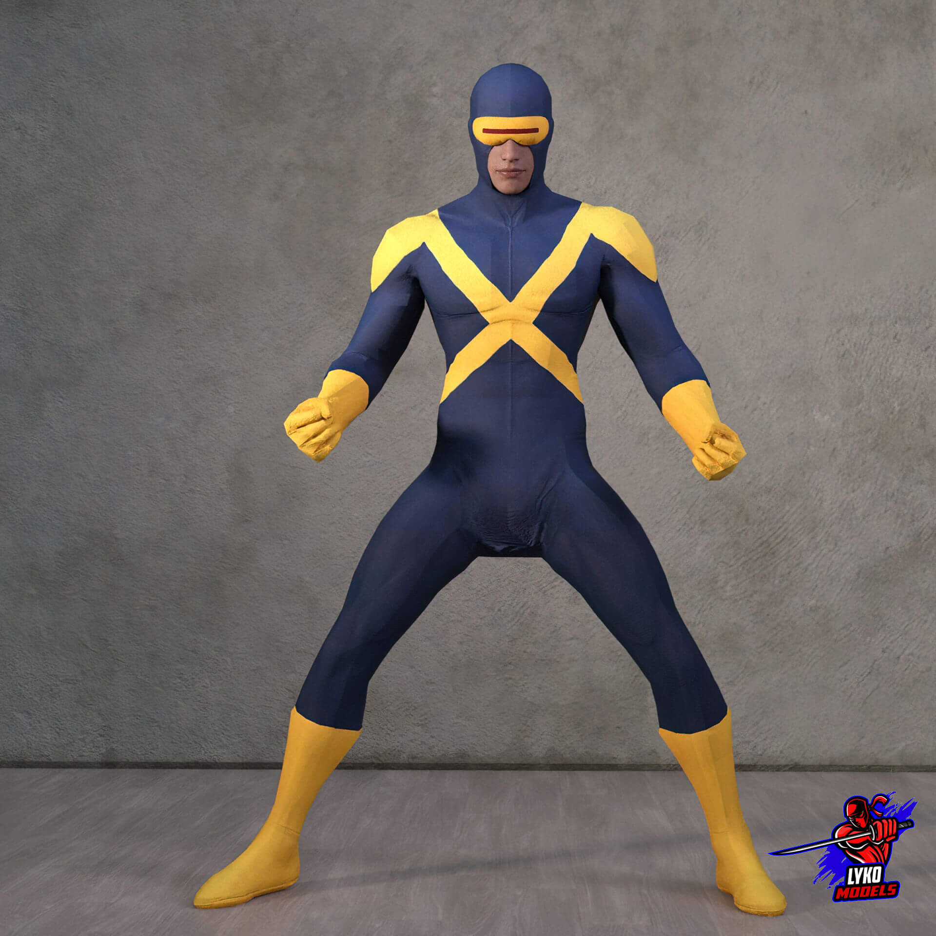 Cyclops X-Force Outfit for Genesis 8 Male Daz Content by LykoModels