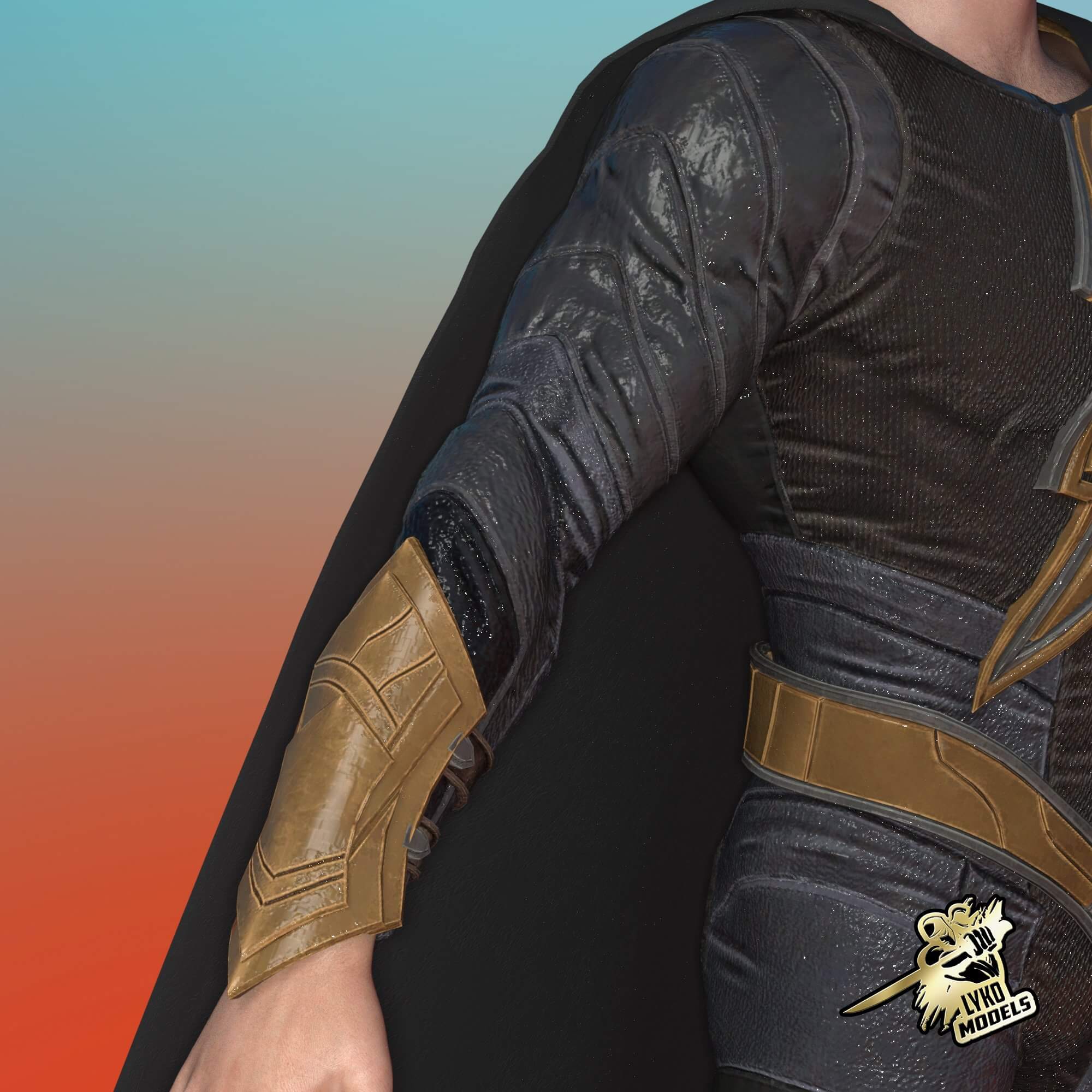 DC Black Adam Suit For Genesis 8 Male - Daz Content by LykoModels