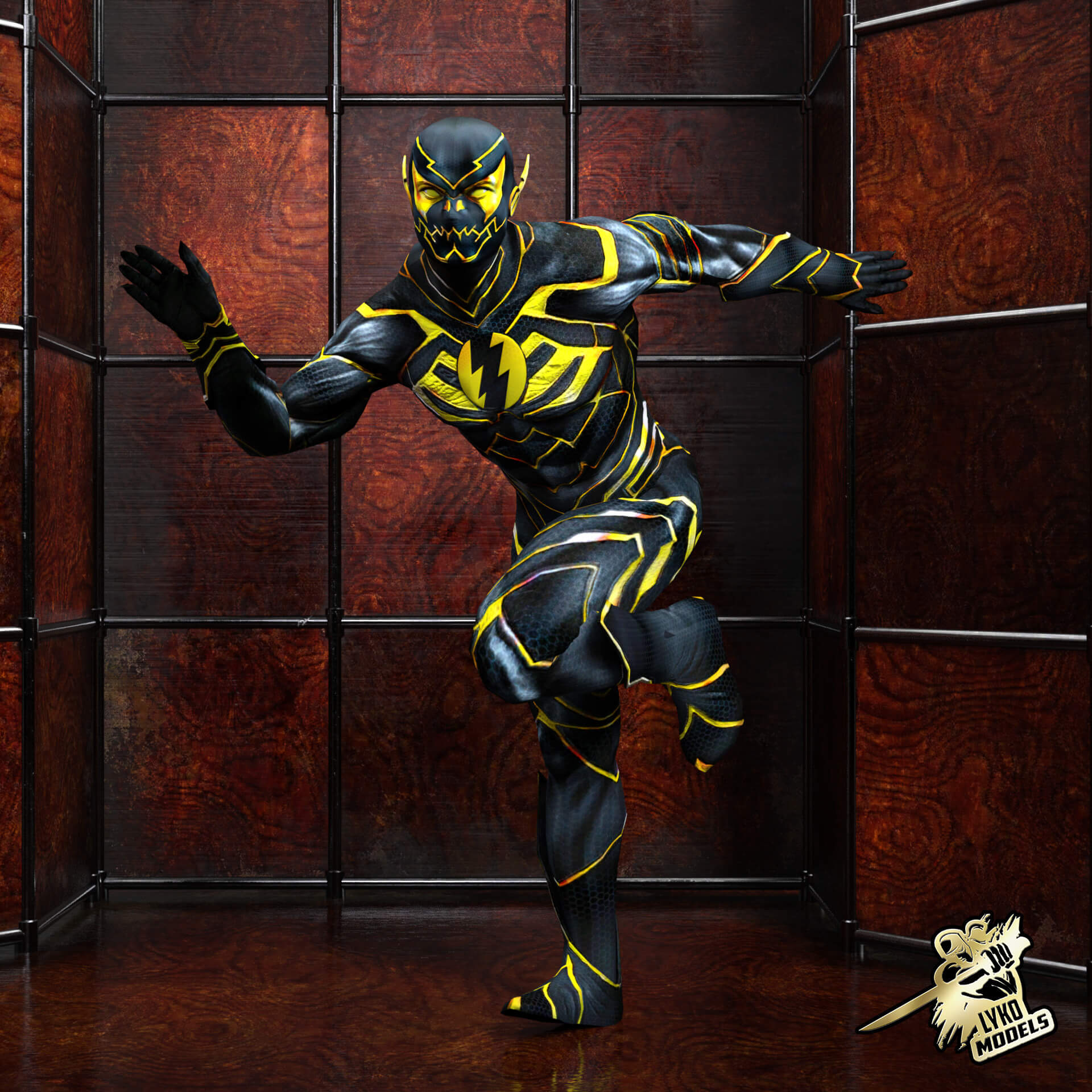DC Black Racer Outfit for G8M - Daz Content by LykoModels