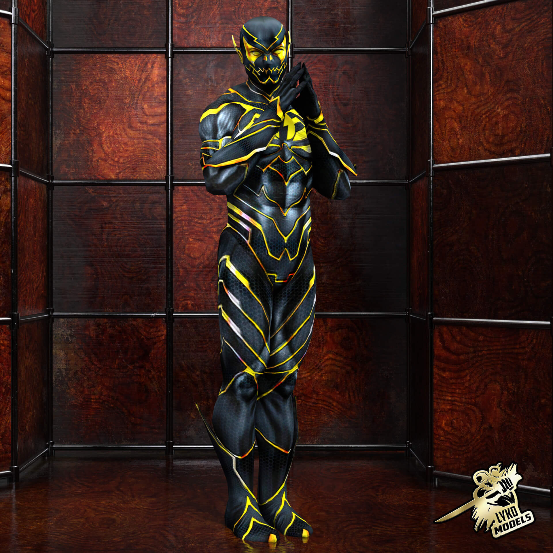 DC Black Racer Outfit for G8M - Daz Content by LykoModels