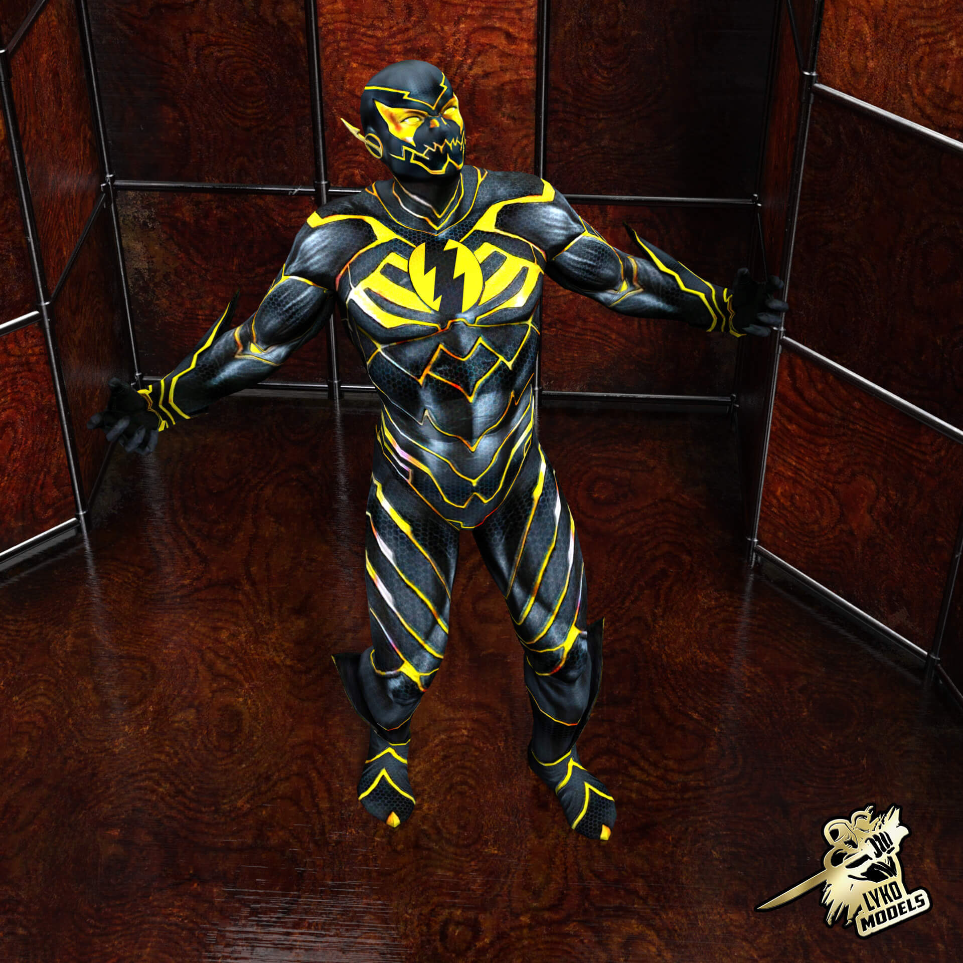 DC Black Racer Outfit for G8M - Daz Content by LykoModels
