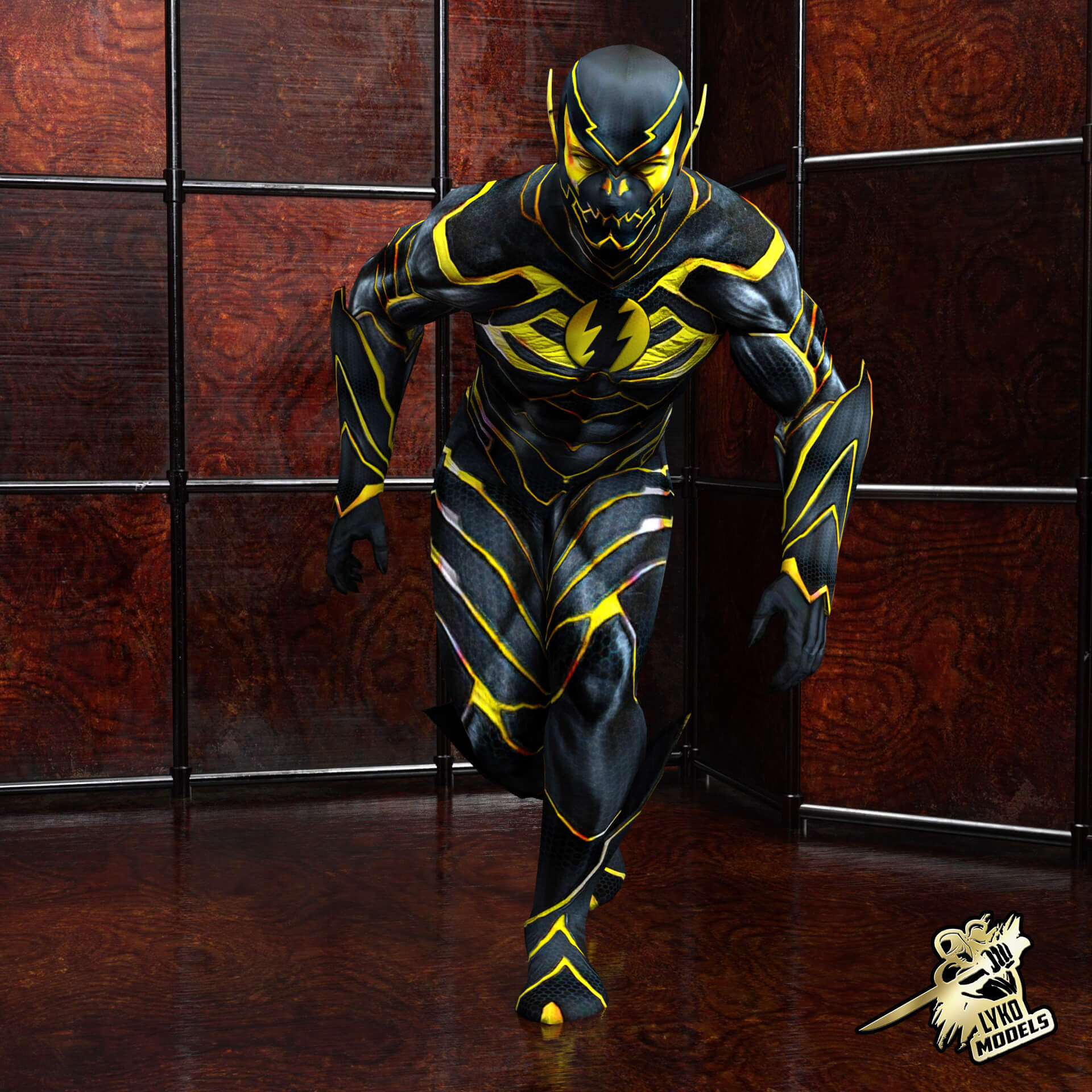 DC Black Racer Outfit for G8M - Daz Content by LykoModels