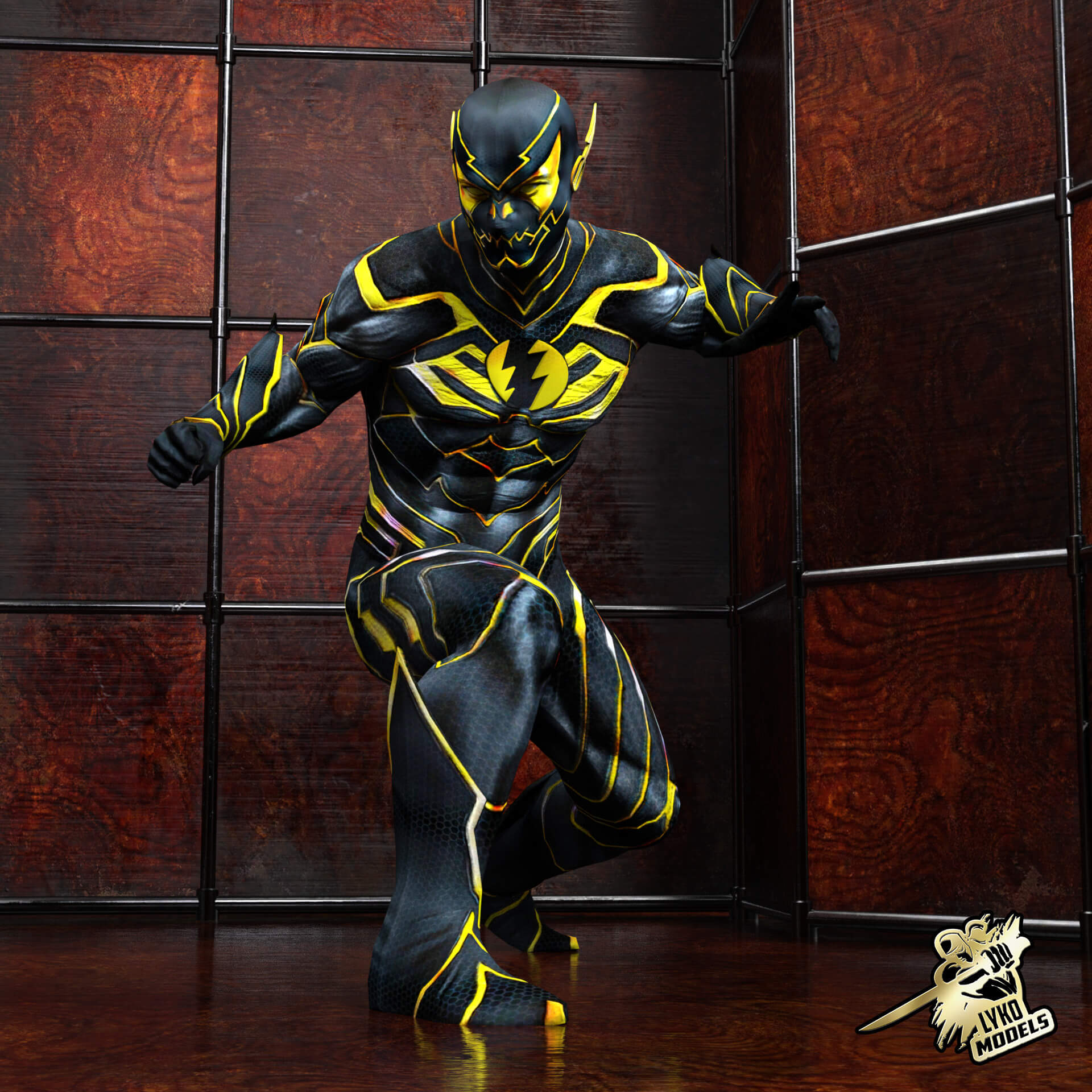 DC Black Racer Outfit for G8M - Daz Content by LykoModels