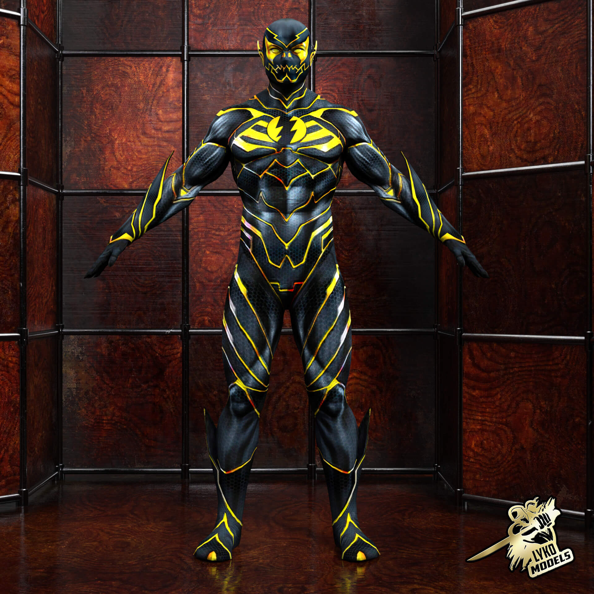 DC Black Racer Outfit for G8M - Daz Content by LykoModels