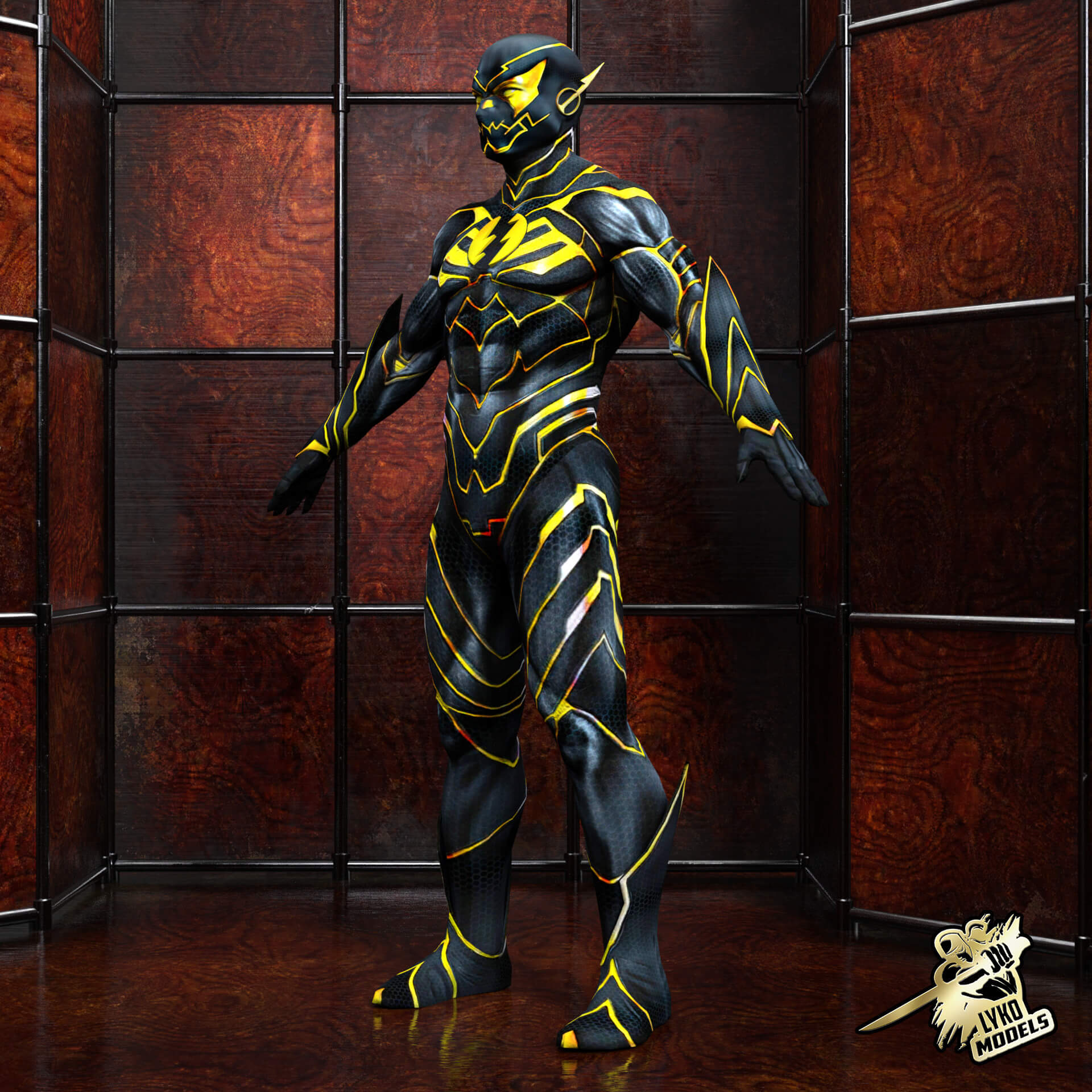 DC Black Racer Outfit for G8M - Daz Content by LykoModels