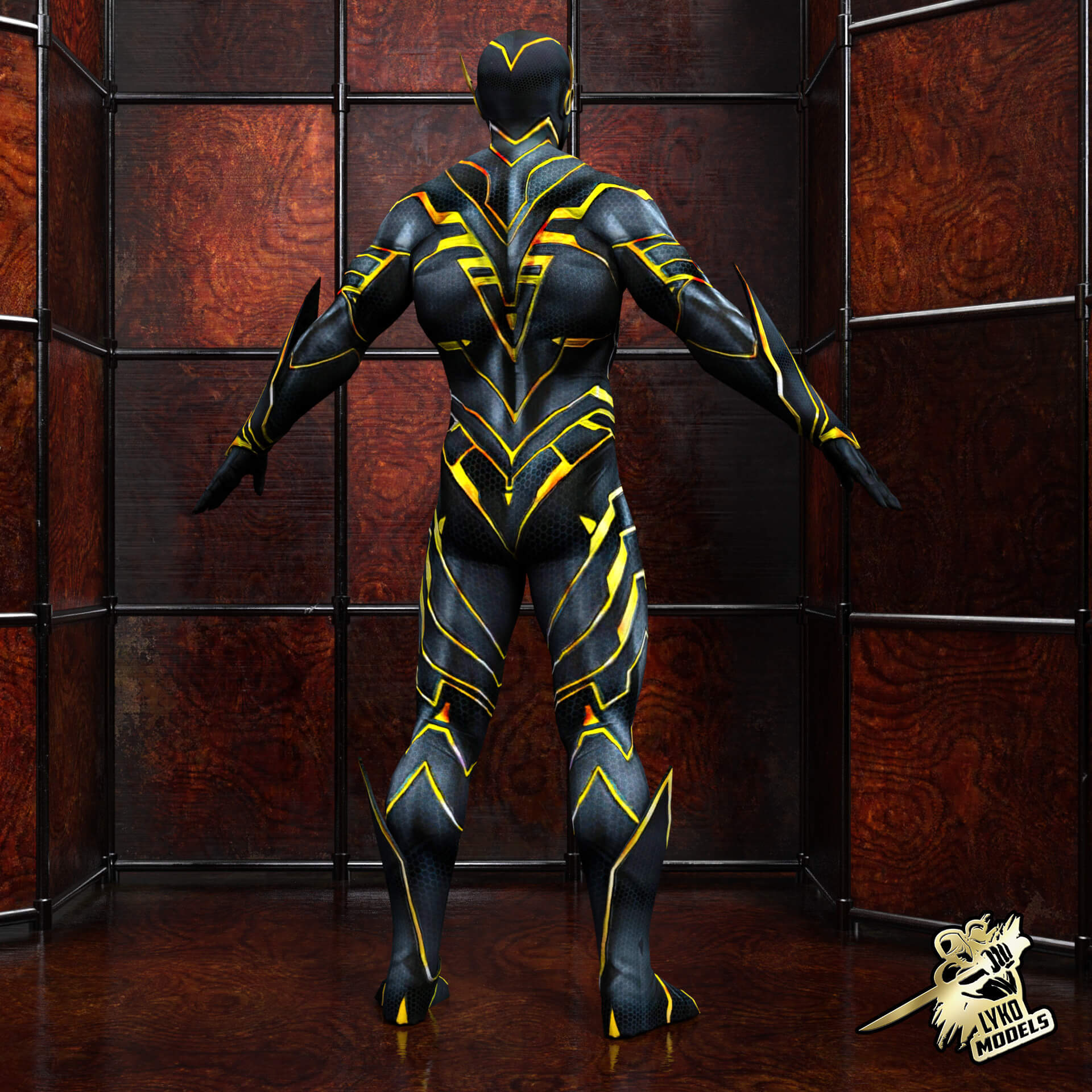 DC Black Racer Outfit for G8M - Daz Content by LykoModels