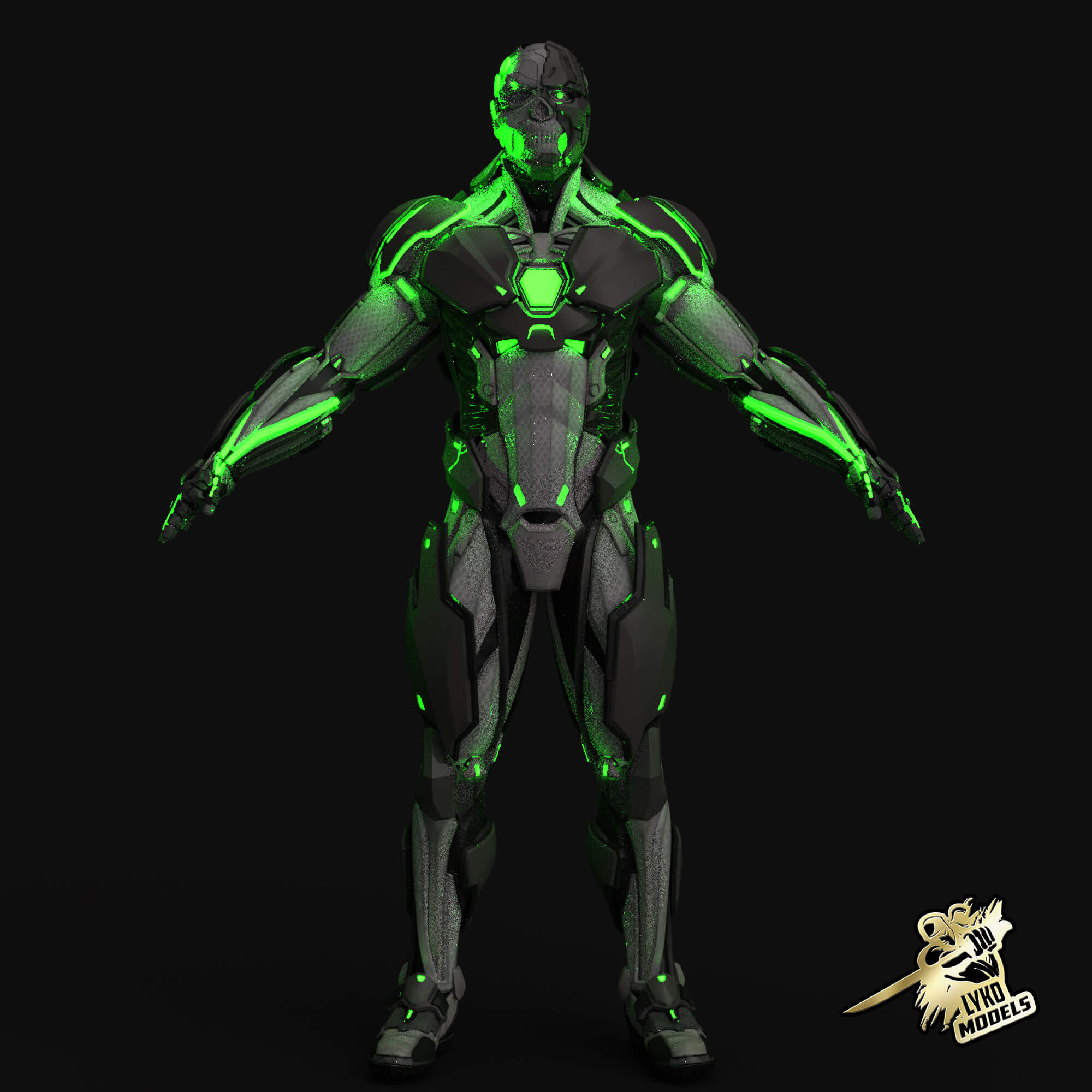 DC Grid Outfit for Genesis 8 Male - Daz Content by LykoModels