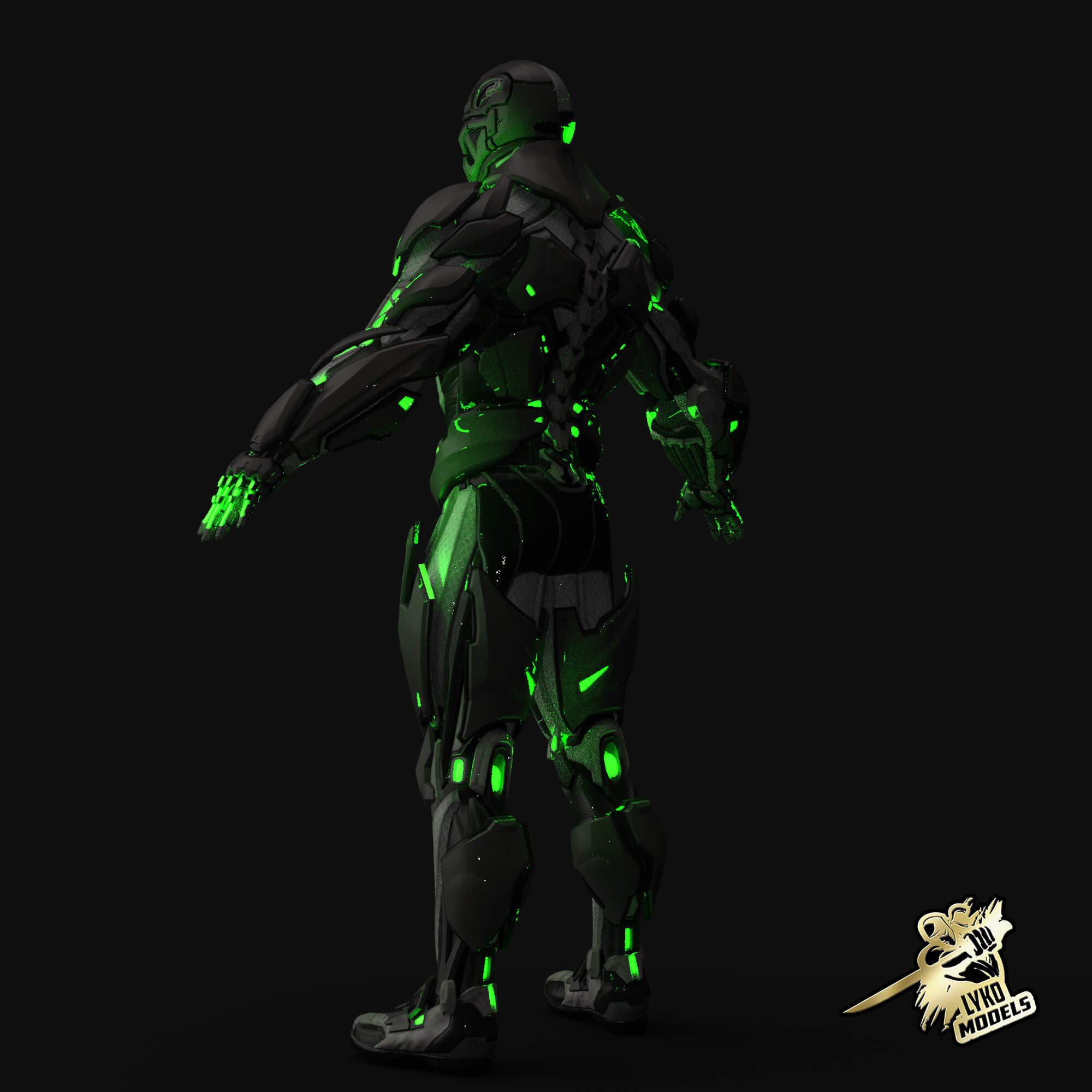 DC Grid Outfit for Genesis 8 Male - Daz Content by LykoModels