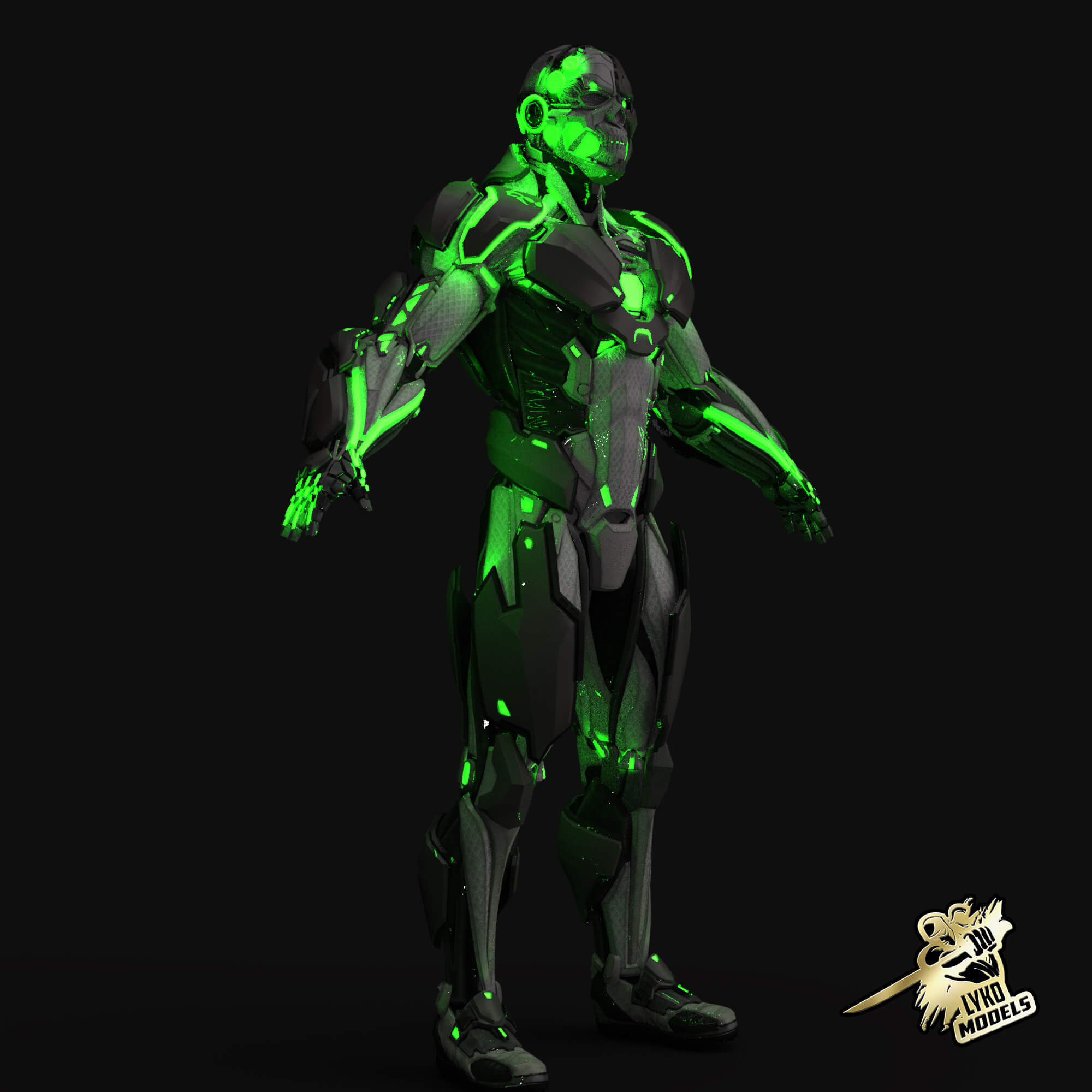 DC Grid Outfit for Genesis 8 Male - Daz Content by LykoModels