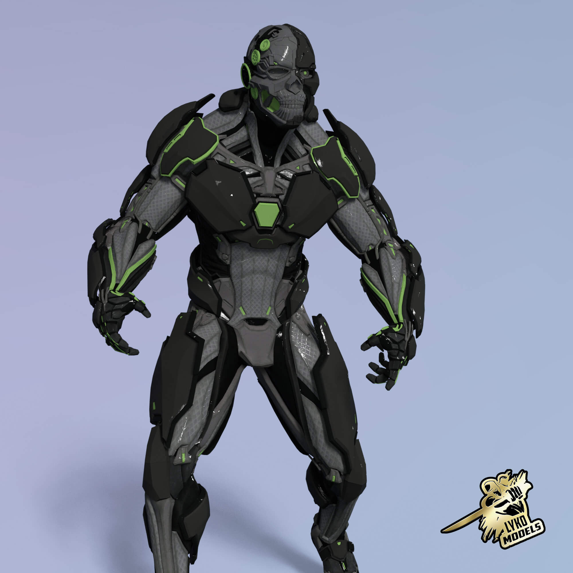 DC Grid Outfit for Genesis 8 Male - Daz Content by LykoModels