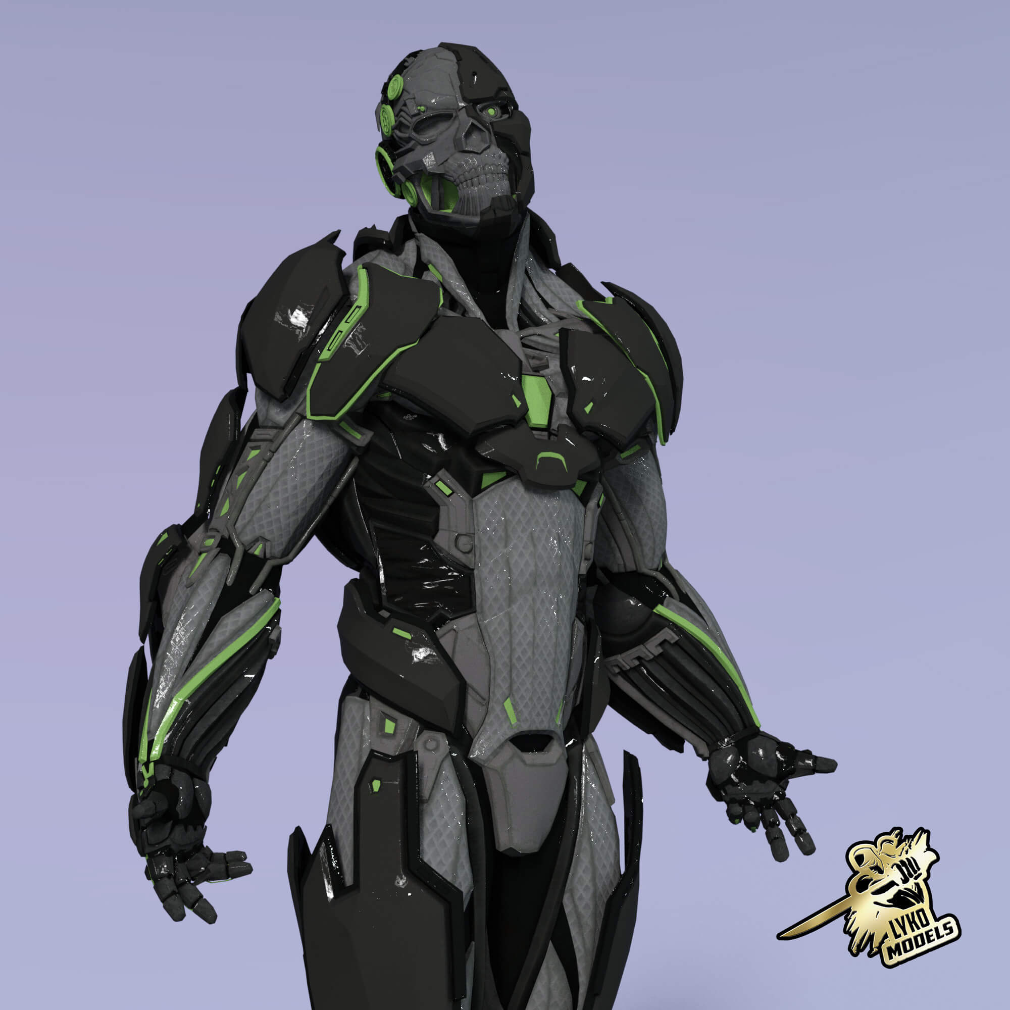 DC Grid Outfit for Genesis 8 Male - Daz Content by LykoModels