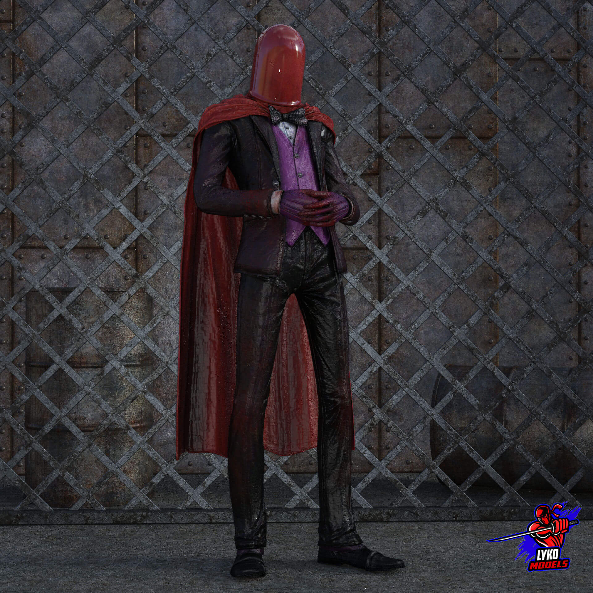 DC Joker Red Hood Outfit for Genesis 8 Male - Daz Content by LykoModels