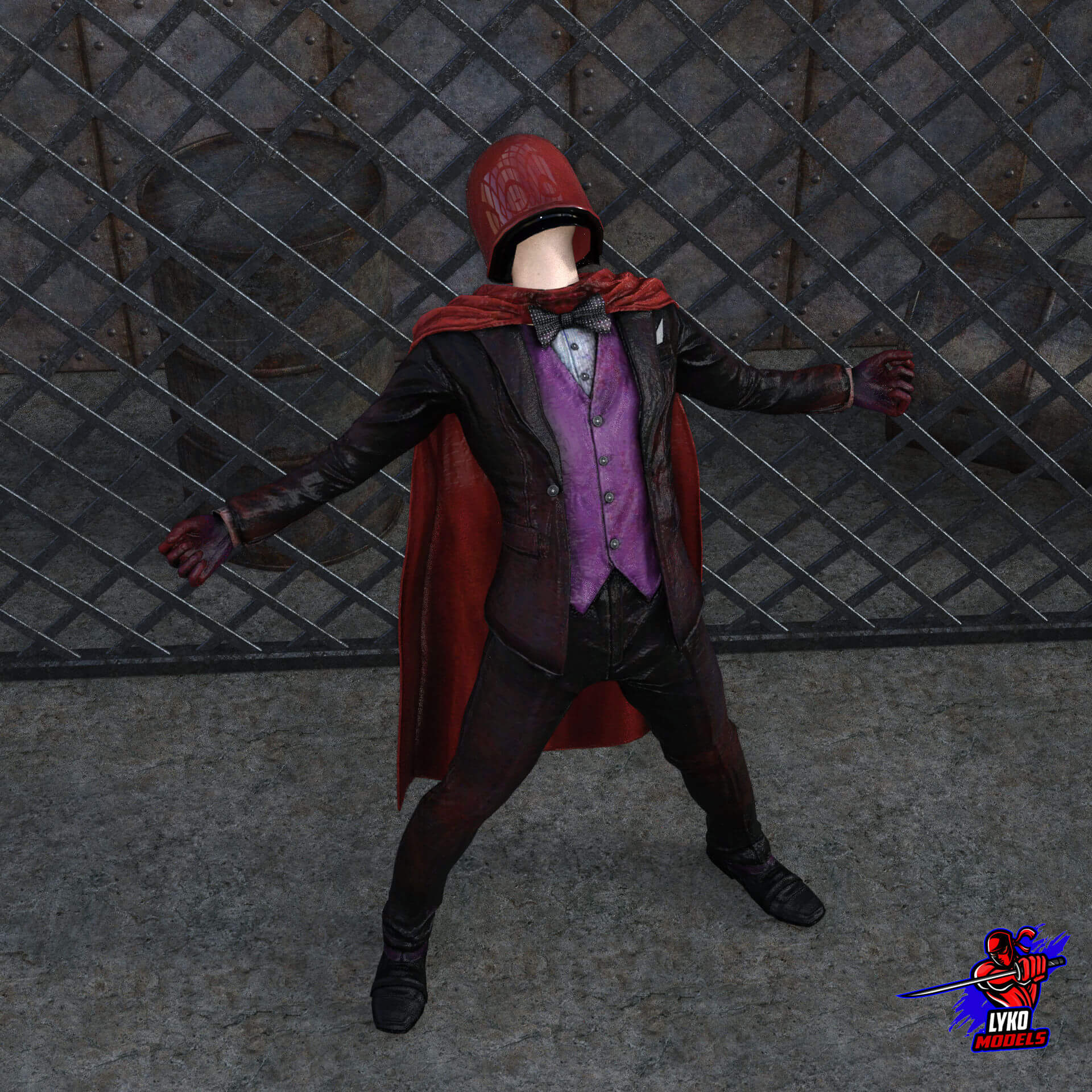 DC Joker Red Hood Outfit for Genesis 8 Male - Daz Content by LykoModels