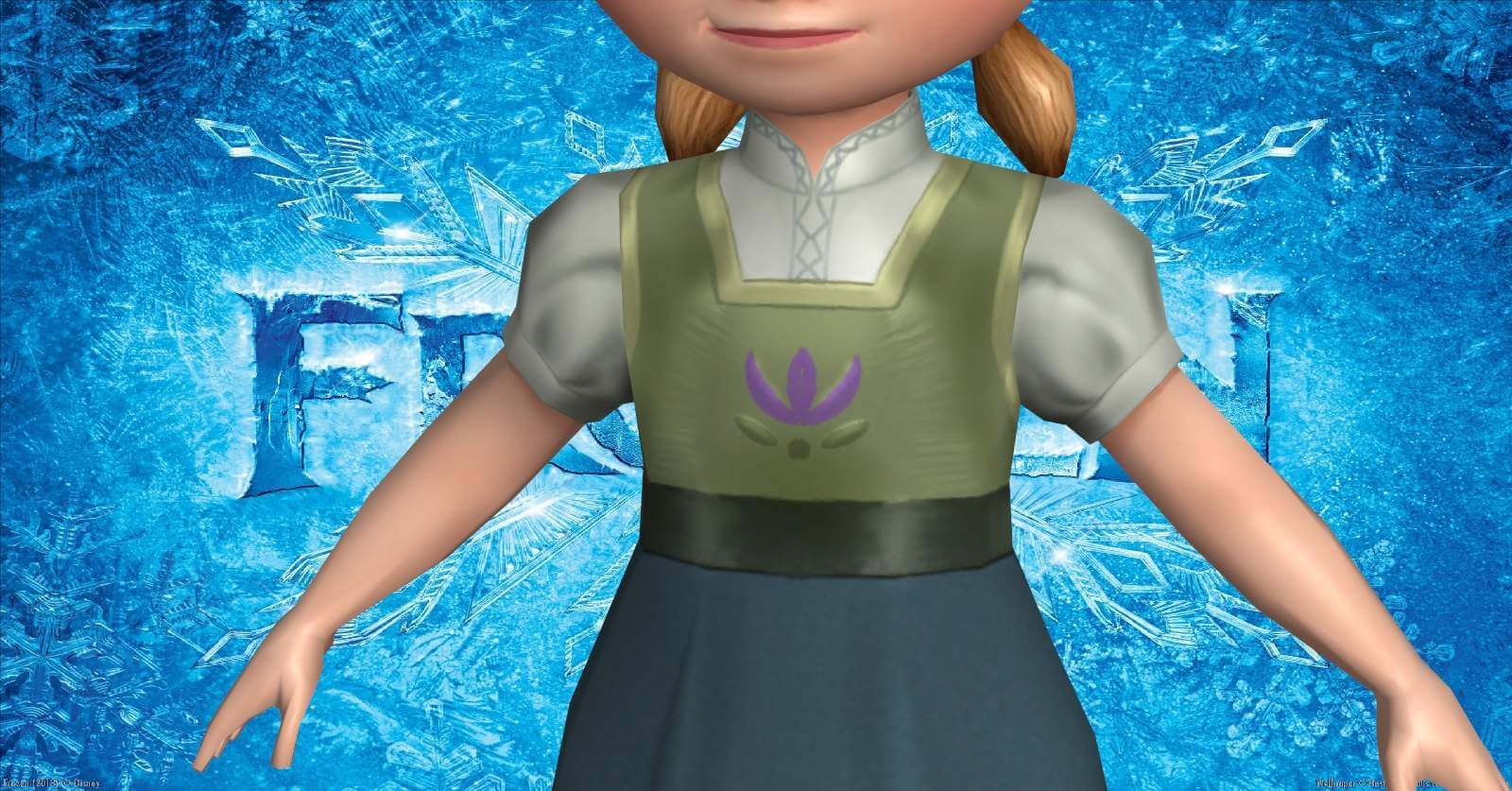 Disney Frozen Young Anna - 3D Model by LykoModels