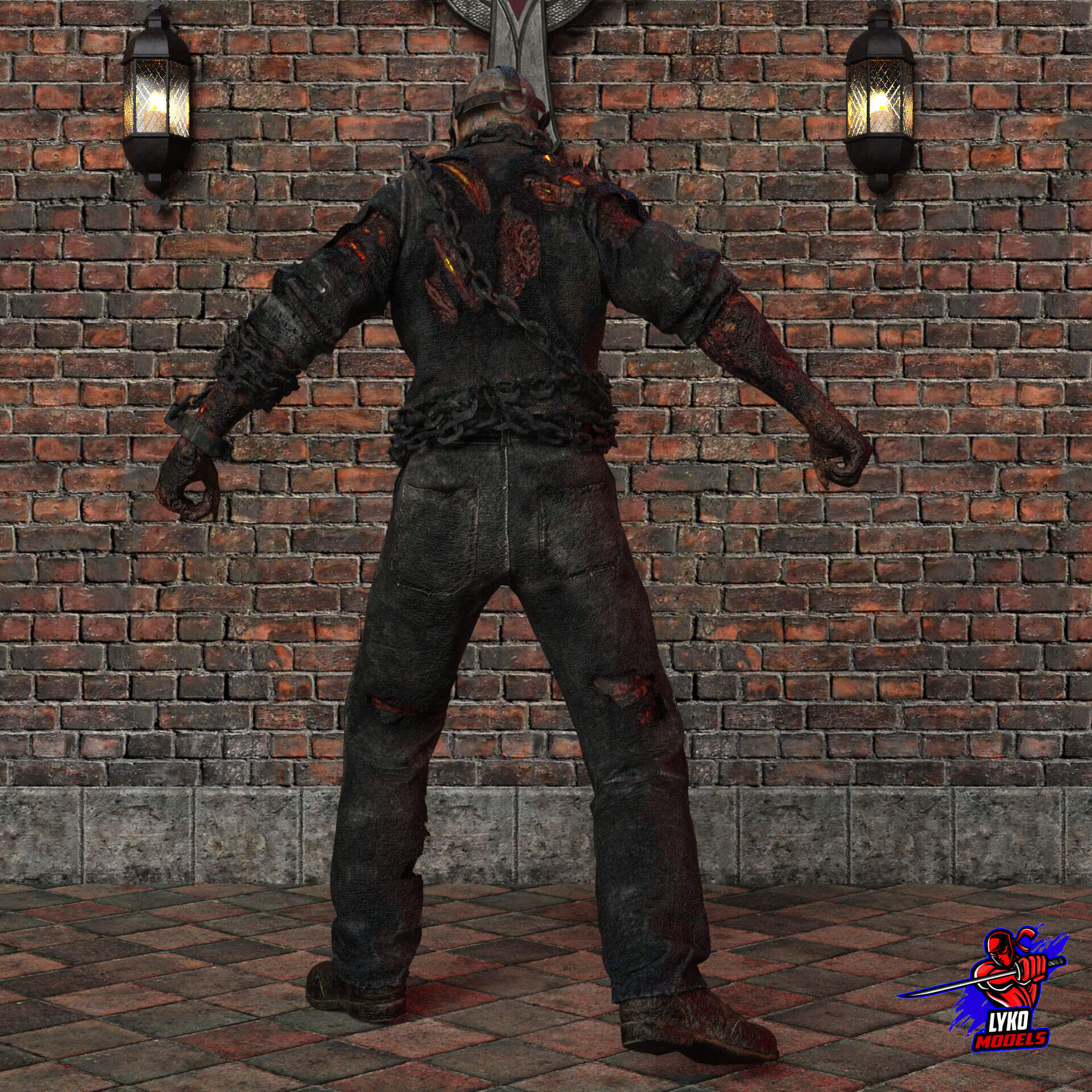 F13 Savini Custom Jason Outfit for G8M - Daz Content by LykoModels