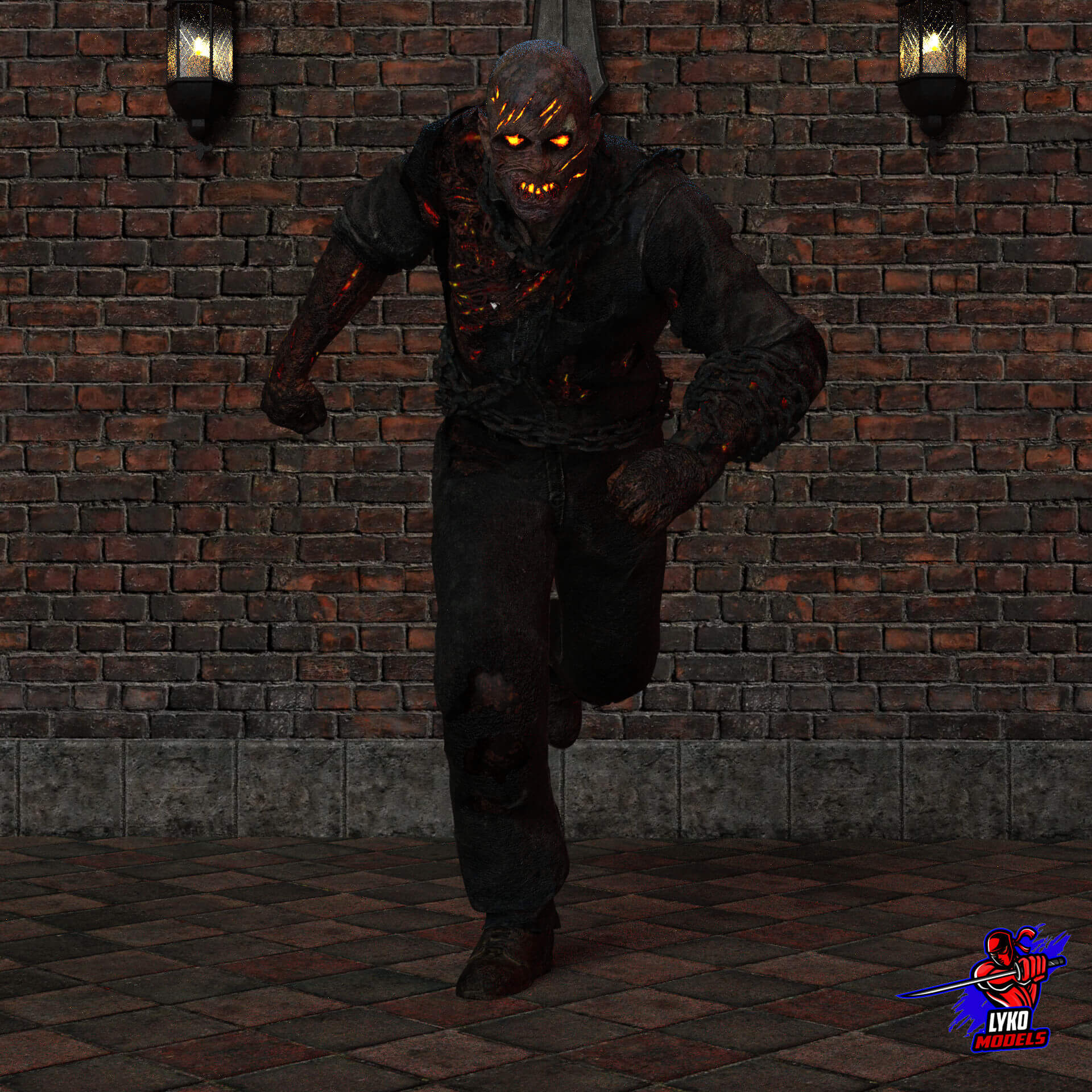 F13 Savini Custom Jason Outfit for G8M - Daz Content by LykoModels