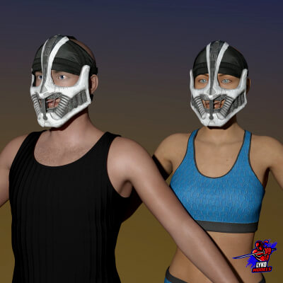 Gang Mask 1 for Genesis 8 Figures - Daz Content by LykoModels