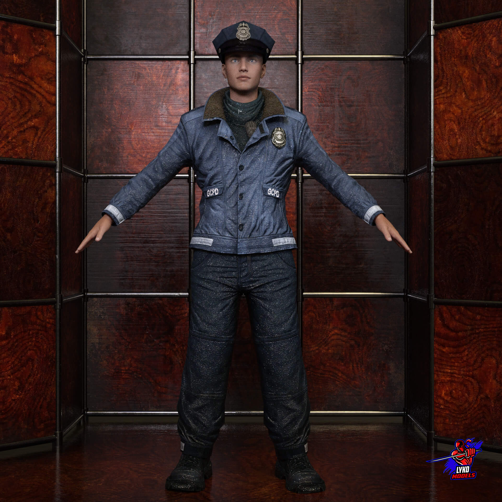 Gotham Police Outfit for Genesis 8 Male - Daz Content by LykoModels