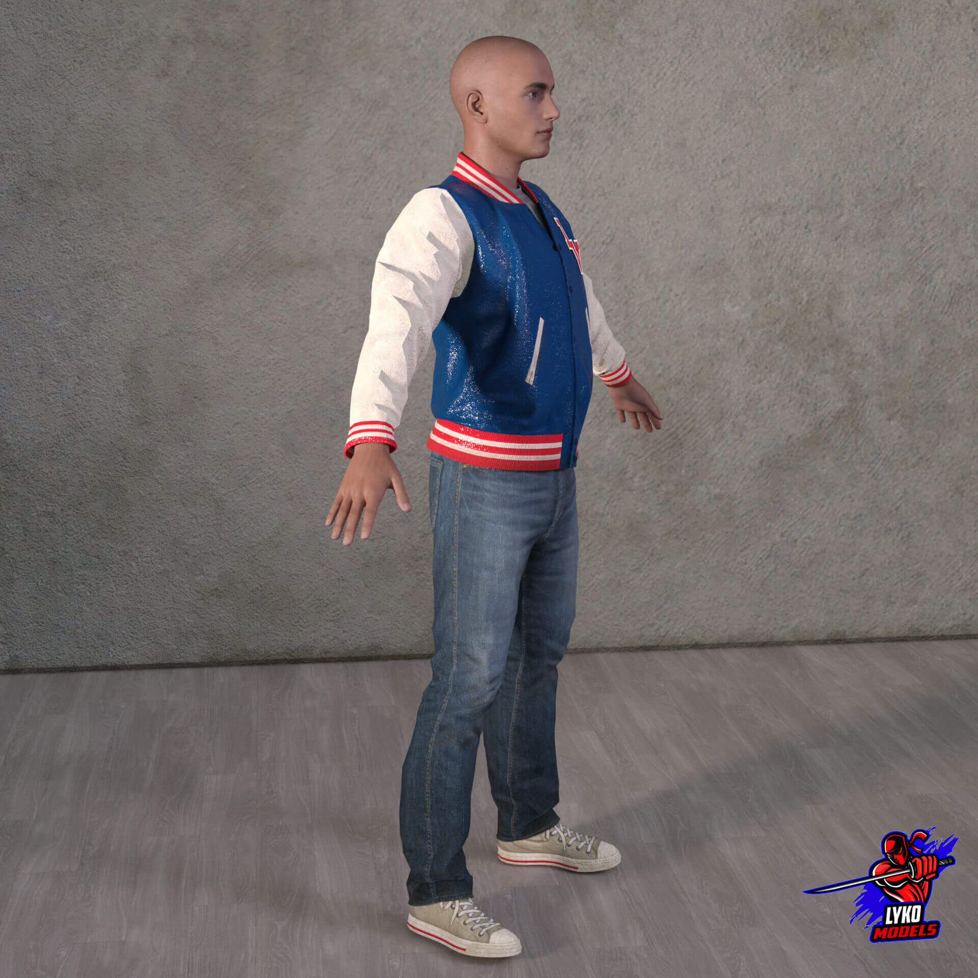 High School Jock Clothes 106 Outfit for G8M - Daz Content by LykoModels