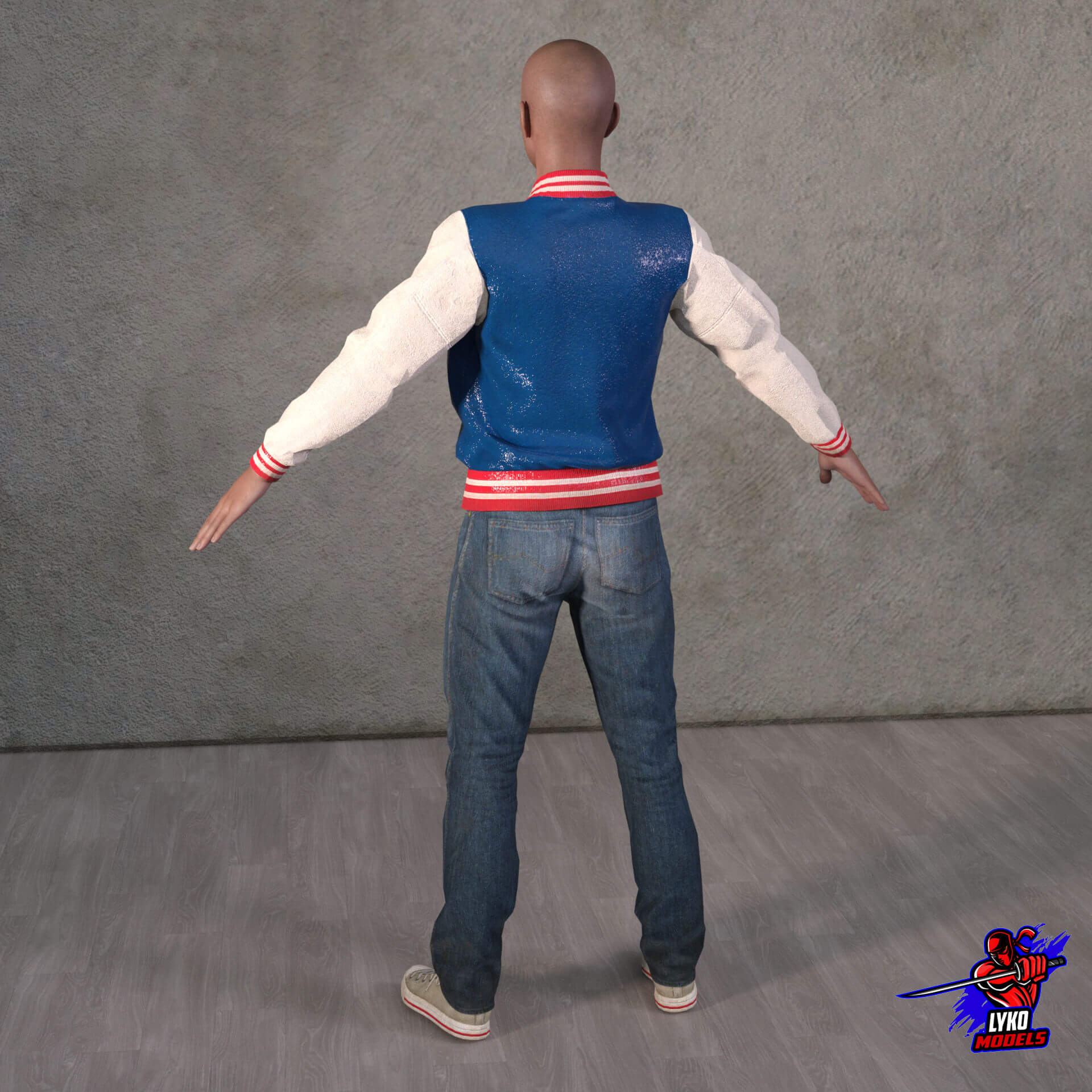 High School Jock Clothes 106 Outfit for G8M - Daz Content by LykoModels