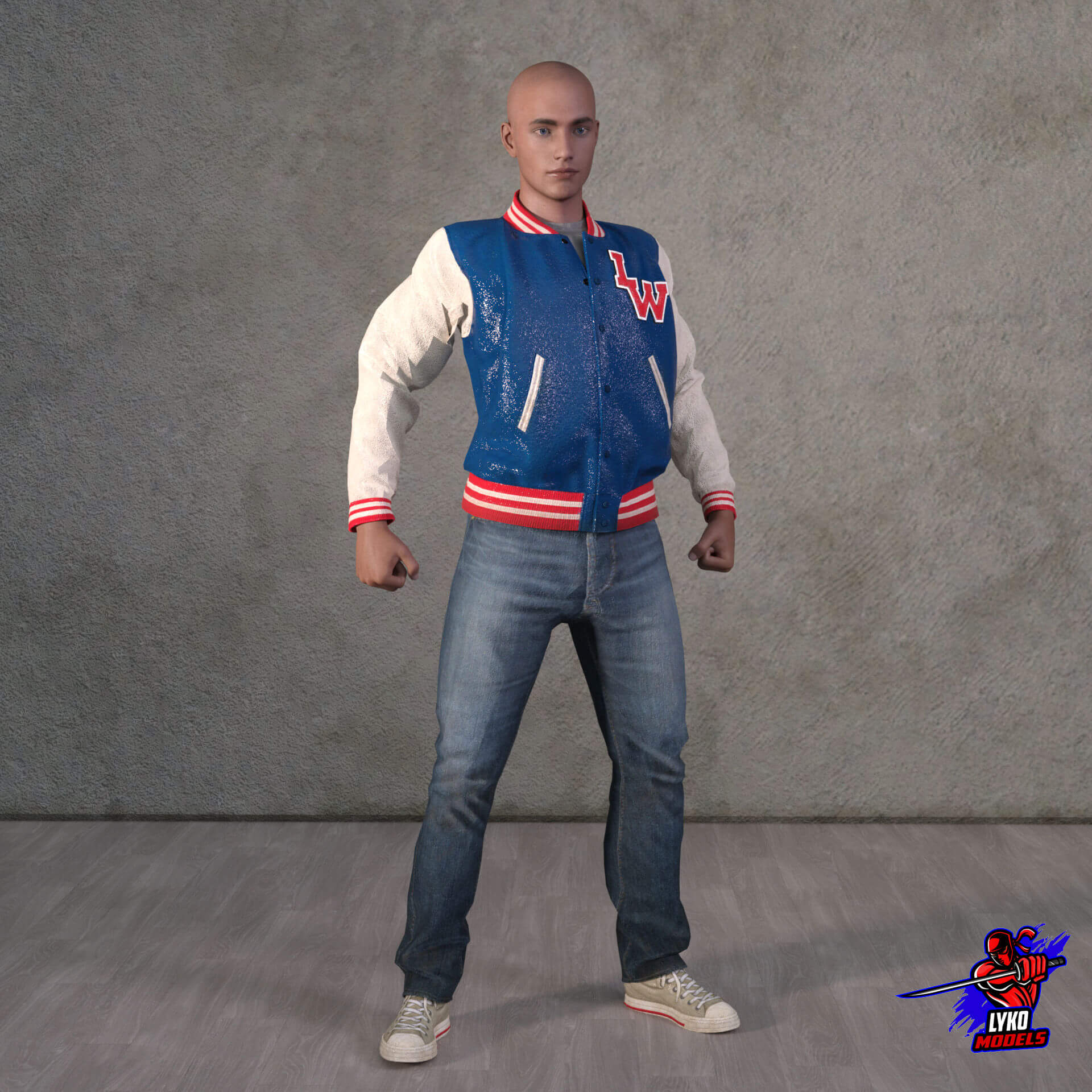 High School Jock Clothes 106 Outfit for G8M - Daz Content by LykoModels