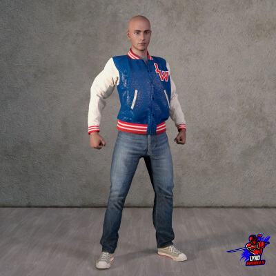 High School Jock Clothes 106 Outfit for G8M - Daz Content by LykoModels