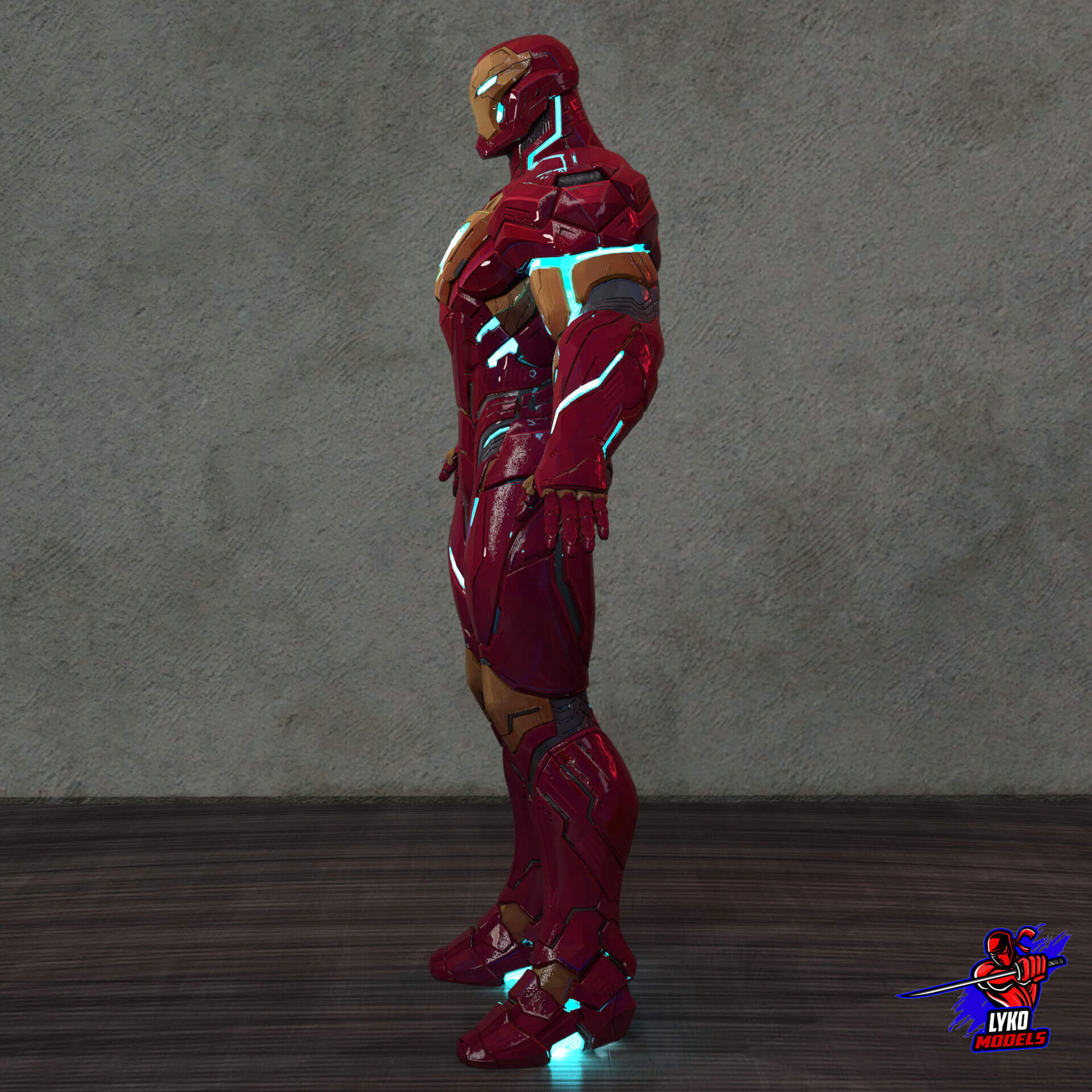 Iron Man Rivals Outfit for Genesis 8 Male - Daz Content by LykoModels