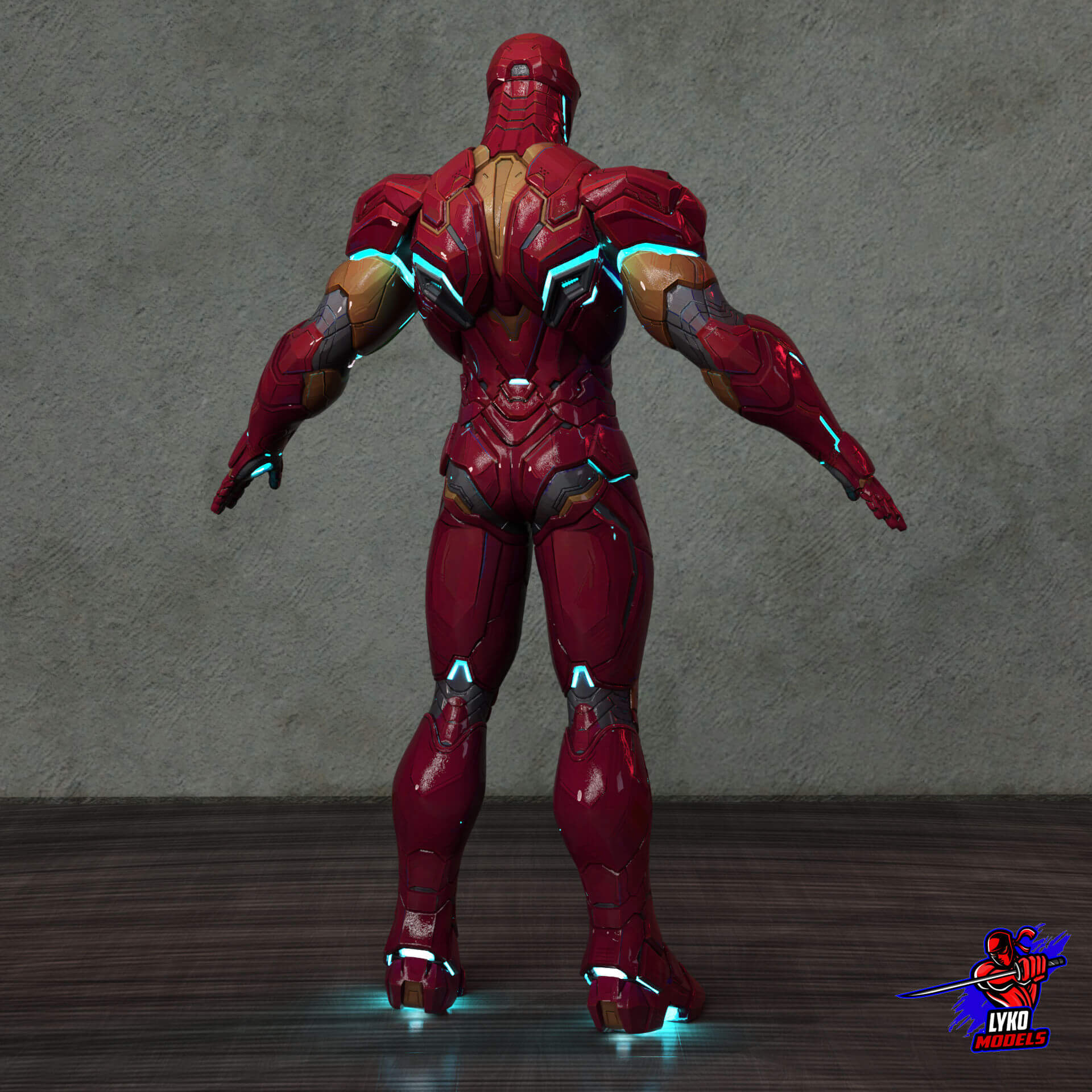 Iron Man Rivals Outfit for Genesis 8 Male - Daz Content by LykoModels