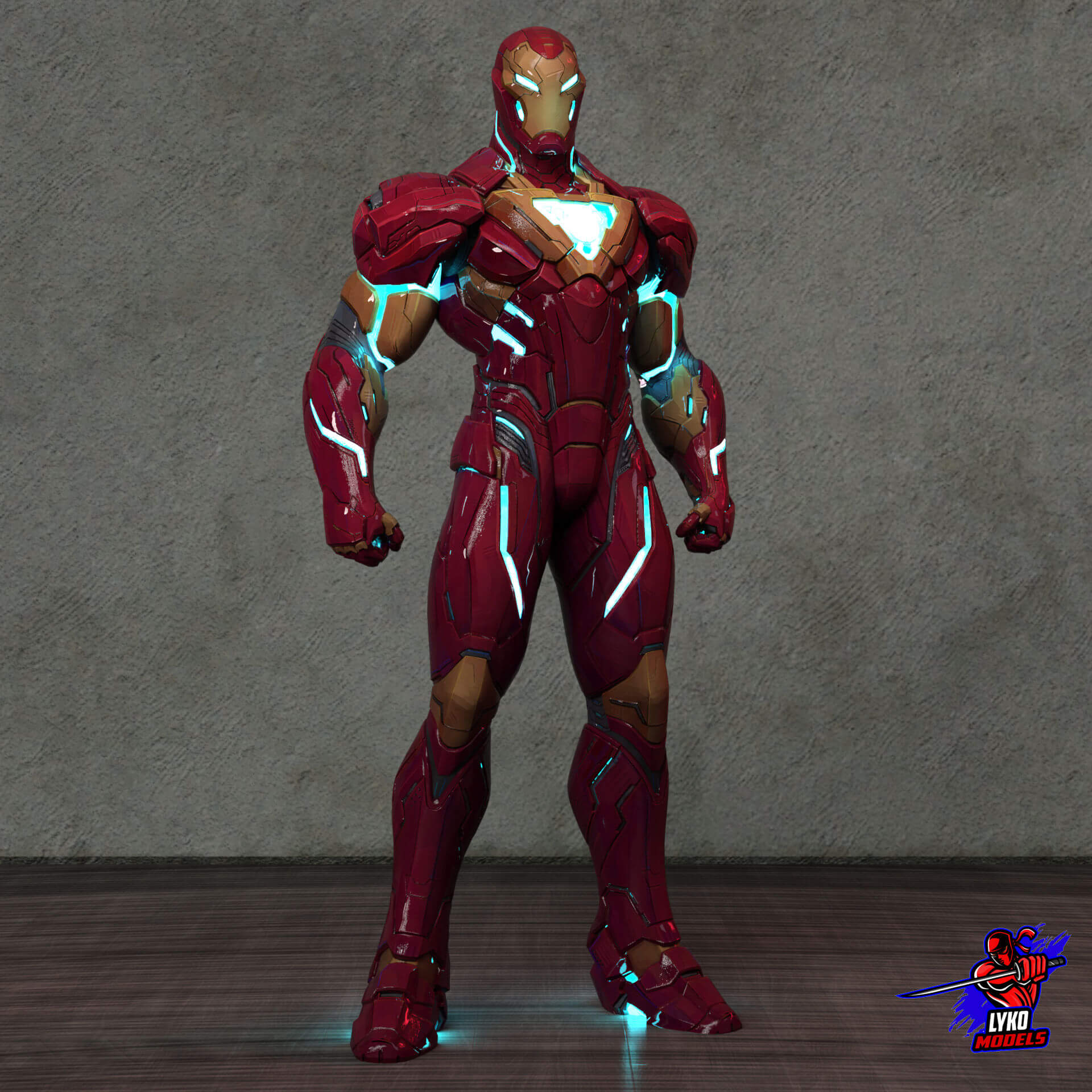 Iron Man Rivals Outfit for Genesis 8 Male - Daz Content by LykoModels