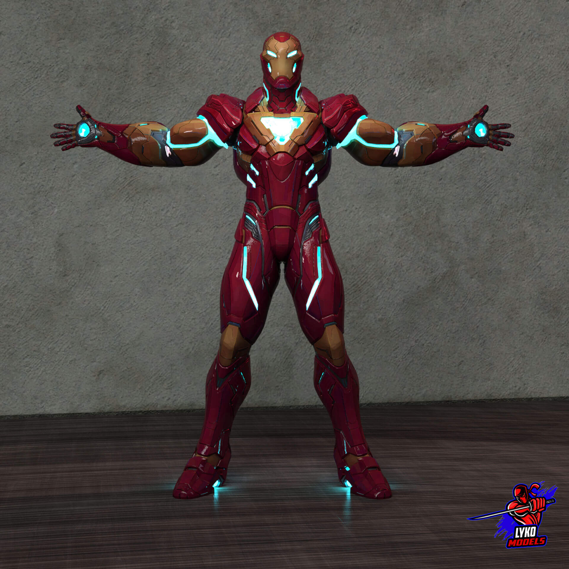 Iron Man Rivals Outfit for Genesis 8 Male - Daz Content by LykoModels
