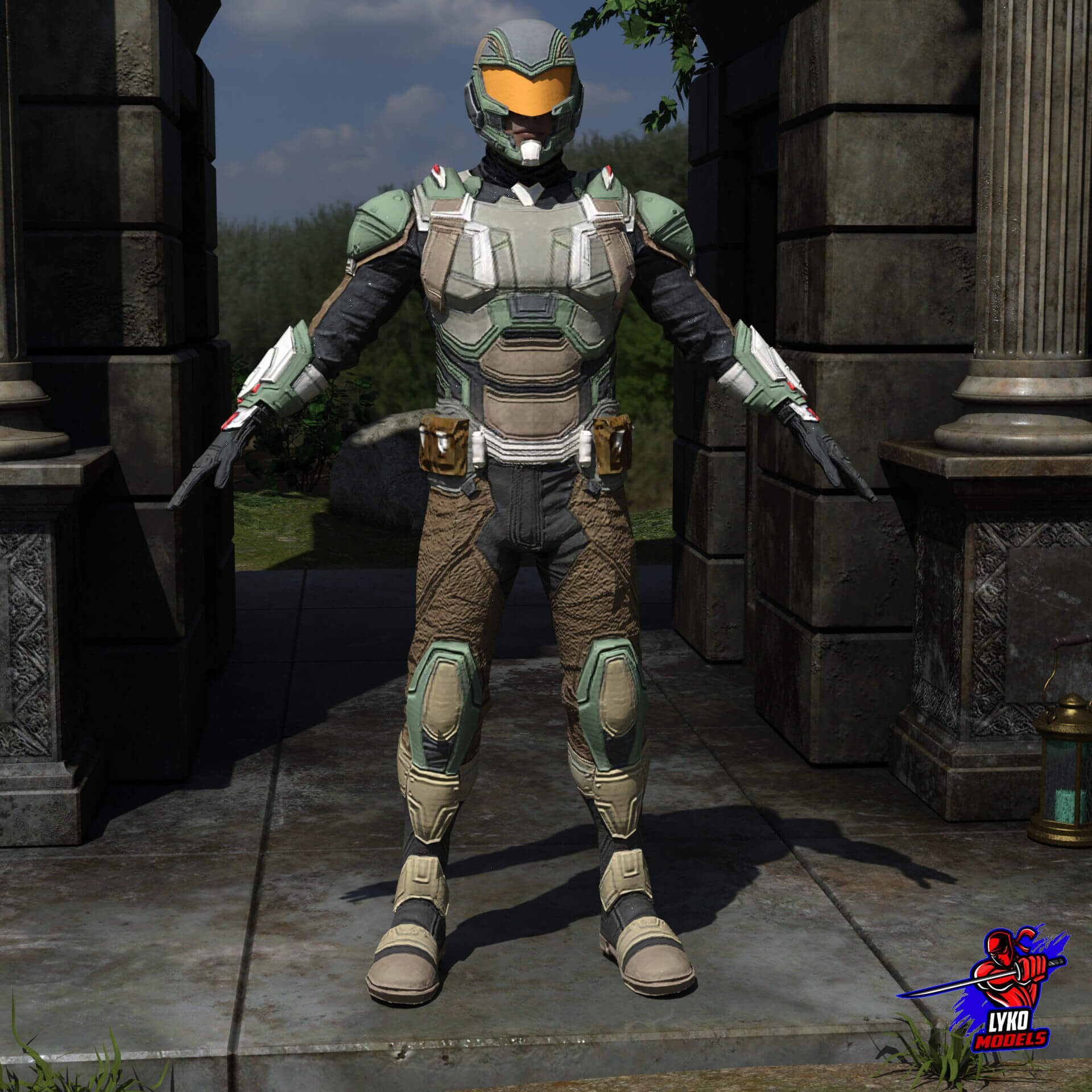 Joaquin Falcon Brave New World Outfit for G8M - Daz Content by LykoModels