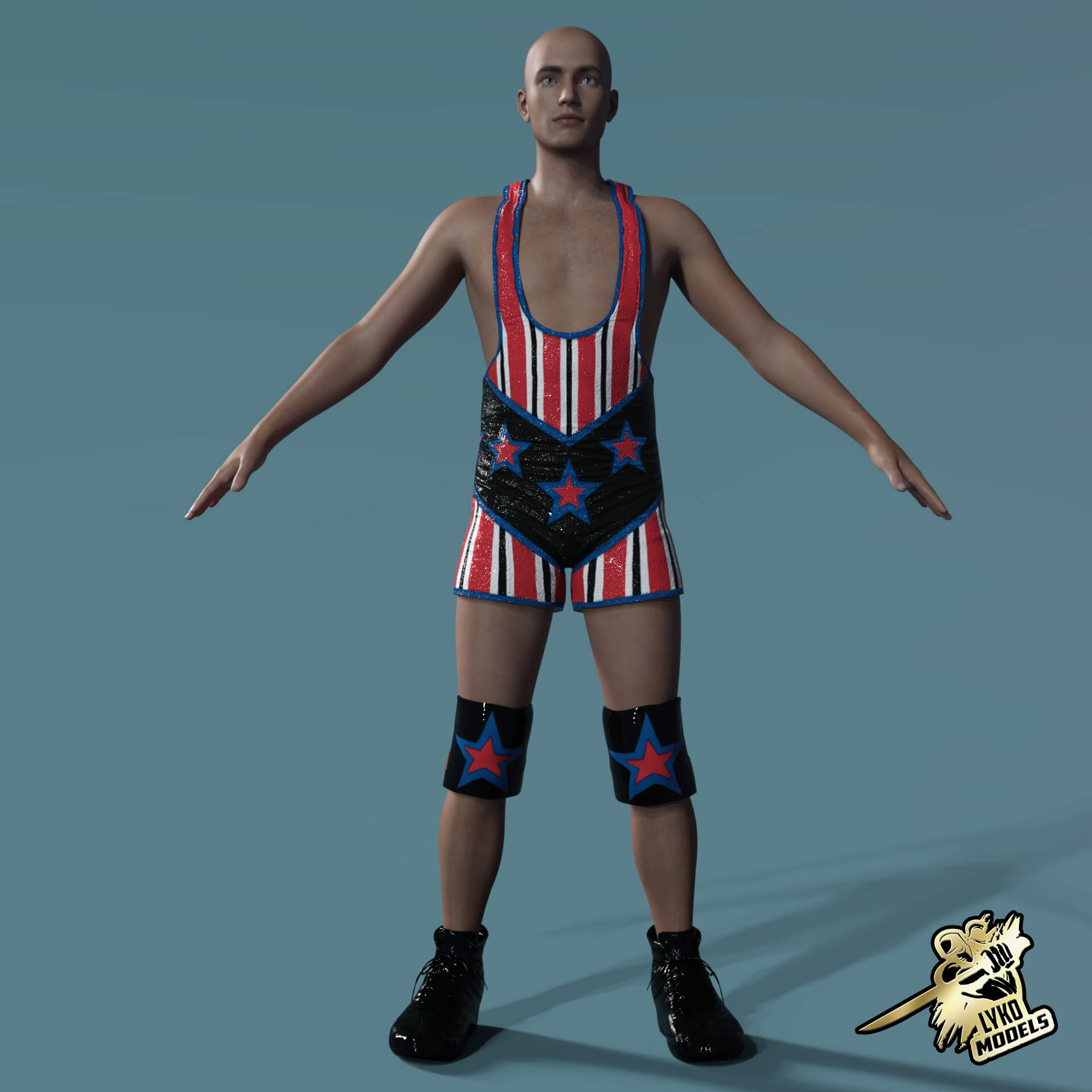 Kurt Angle 2006 Outfit for Genesis 8 Male - Daz Content by LykoModels