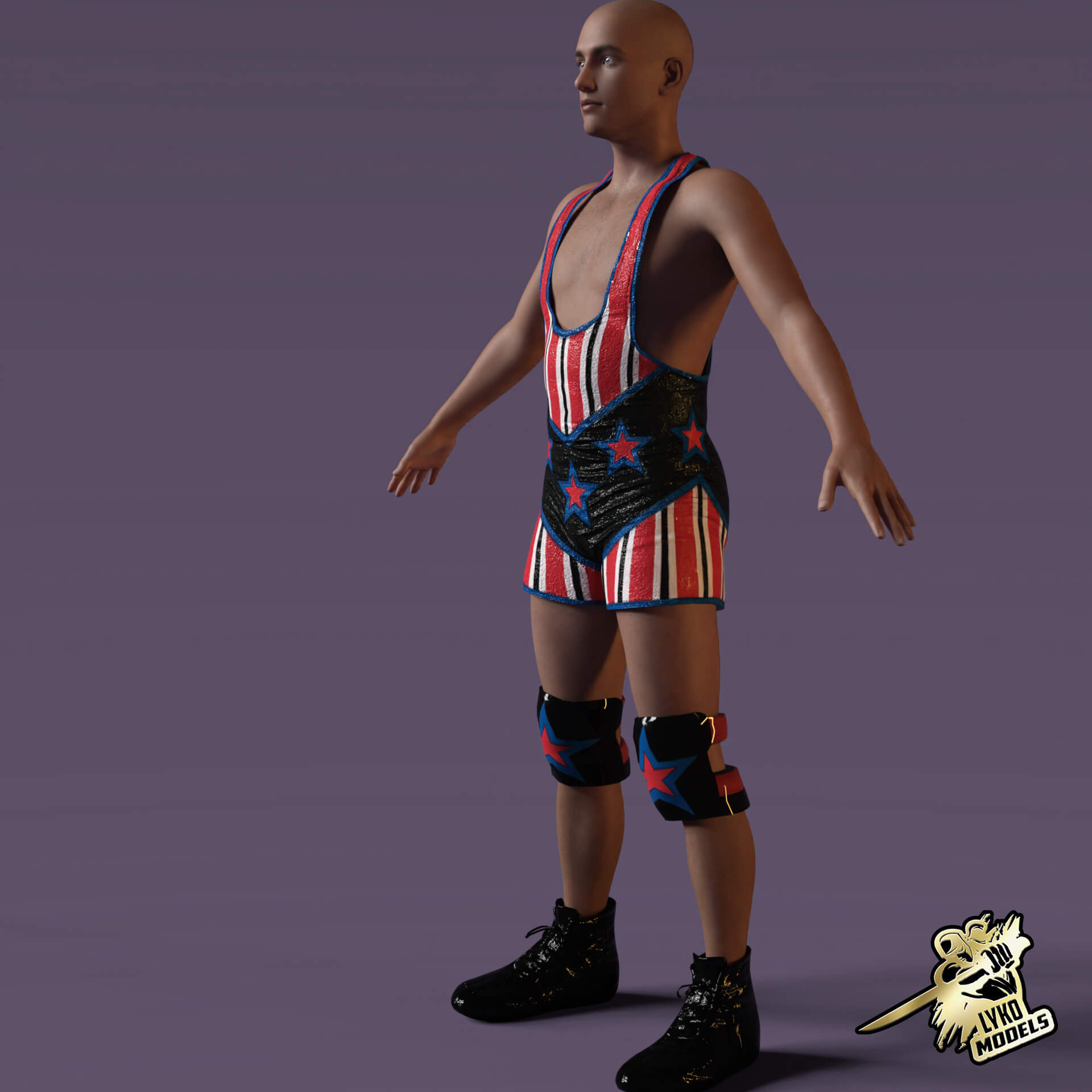 Kurt Angle 2006 Outfit for Genesis 8 Male - Daz Content by LykoModels