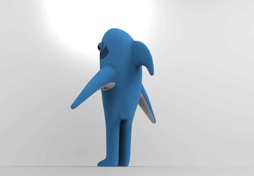 Left Shark - Free 3D Model by LykoModels