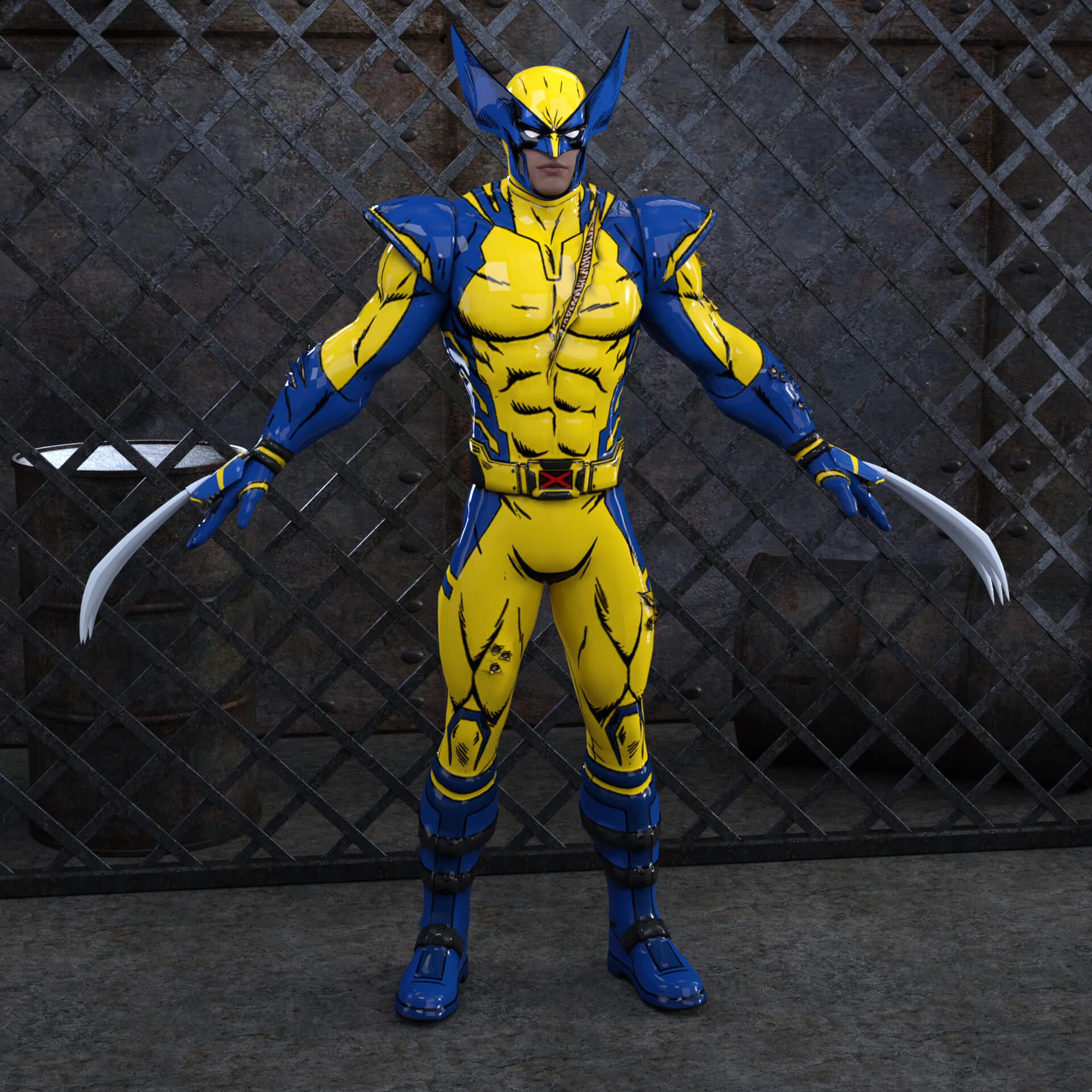 Lyko3D Cell Shaded Wolverine for Genesis 8 Male - Daz Content by LykoModels