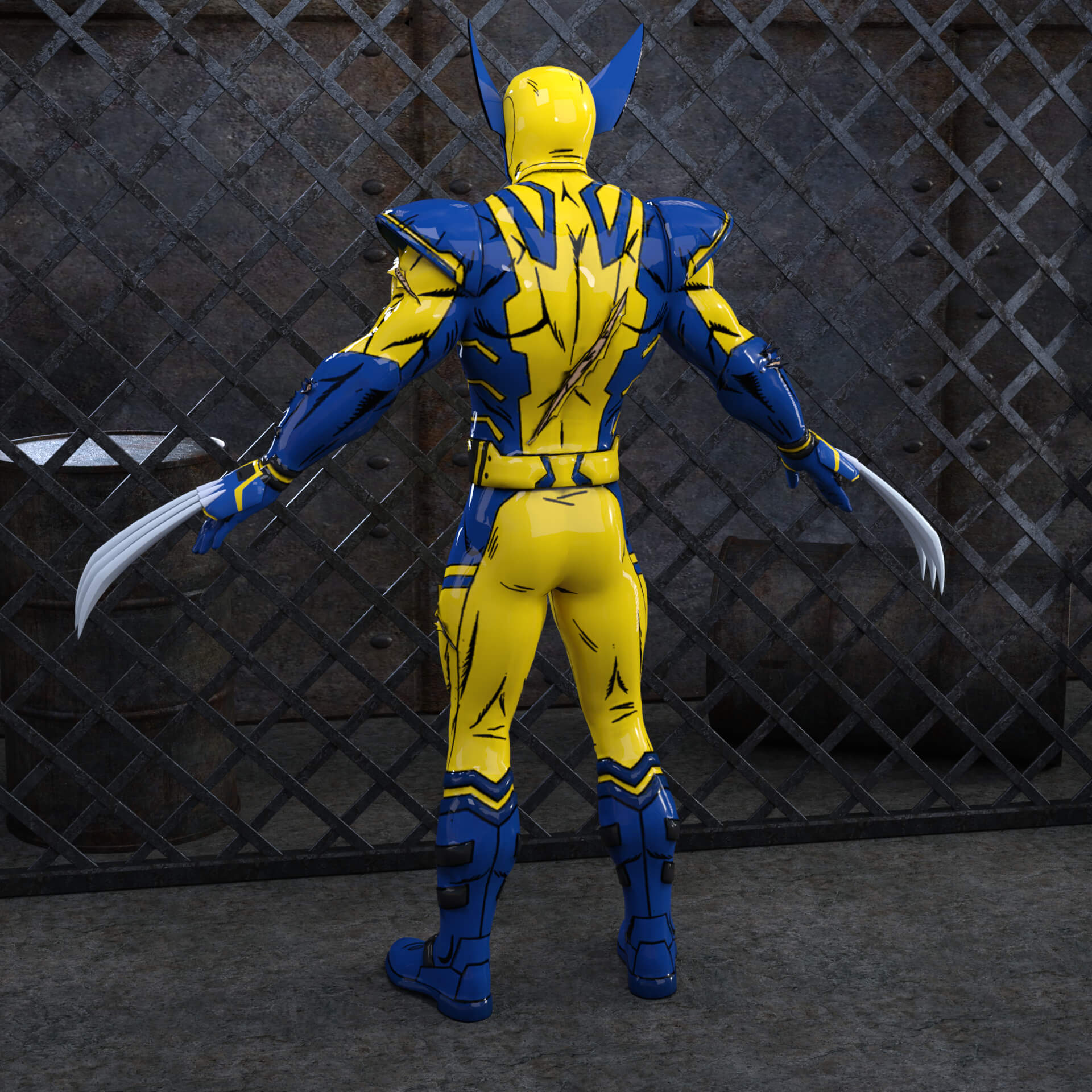 Lyko3D Cell Shaded Wolverine for Genesis 8 Male - Daz Content by LykoModels