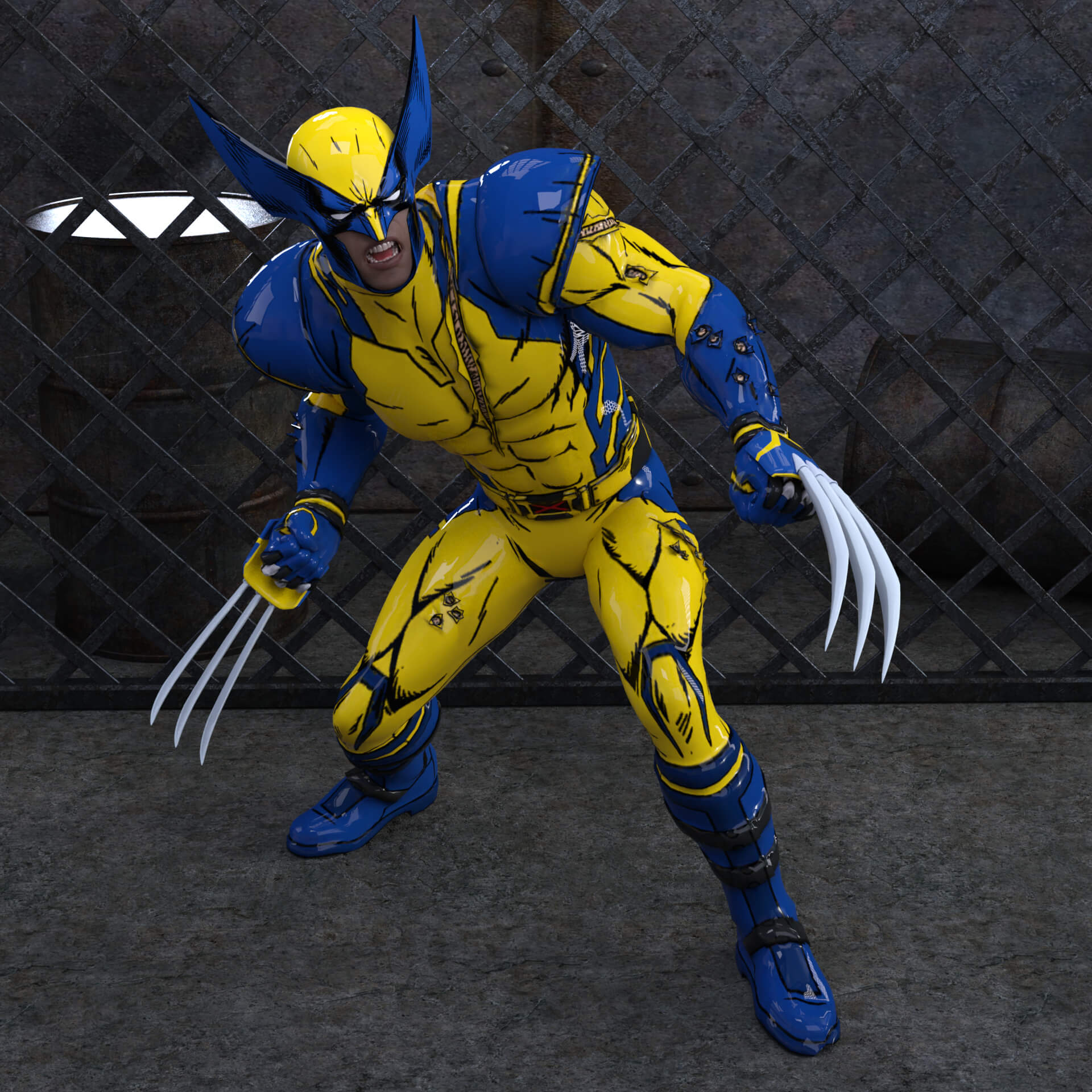 Lyko3D Cell Shaded Wolverine for Genesis 8 Male - Daz Content by LykoModels